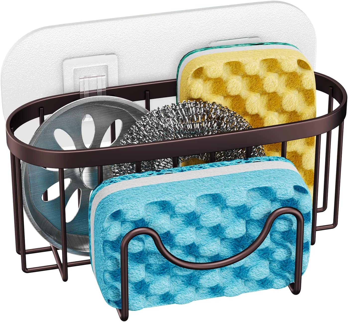 Amazon.com - HapiRm Multifunctional Sponge Holder for Kitchen Sink with ...