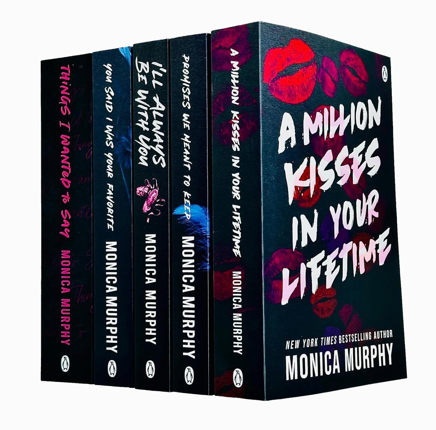 Lancaster Prep Series 5 Books Collection Set By Monica Murphy (I’ll Always Be With You, You Said ...