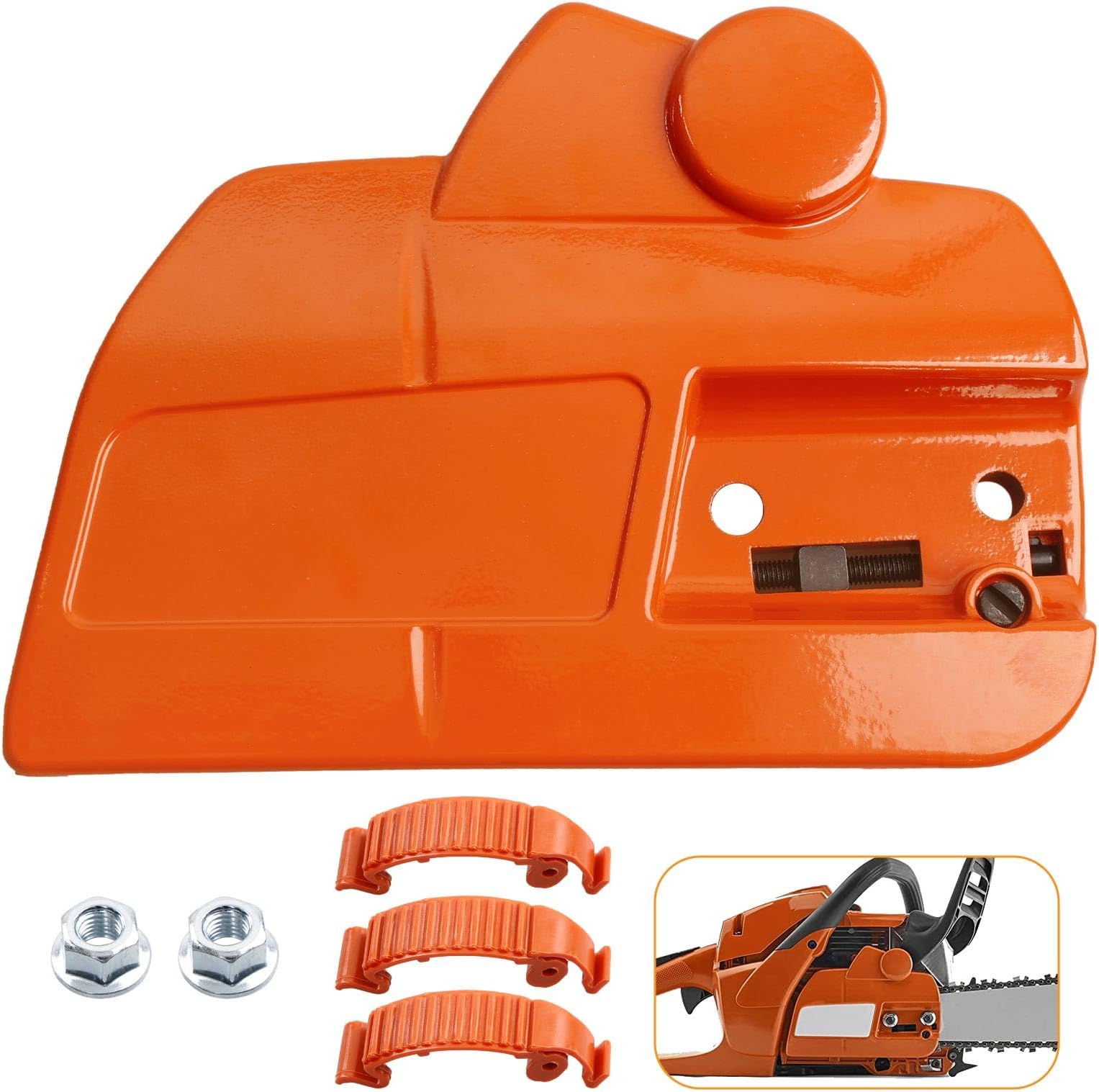 Amazon.com: Husqvarna 537286301 Chainsaw Clutch Cover with Brake 455 ...