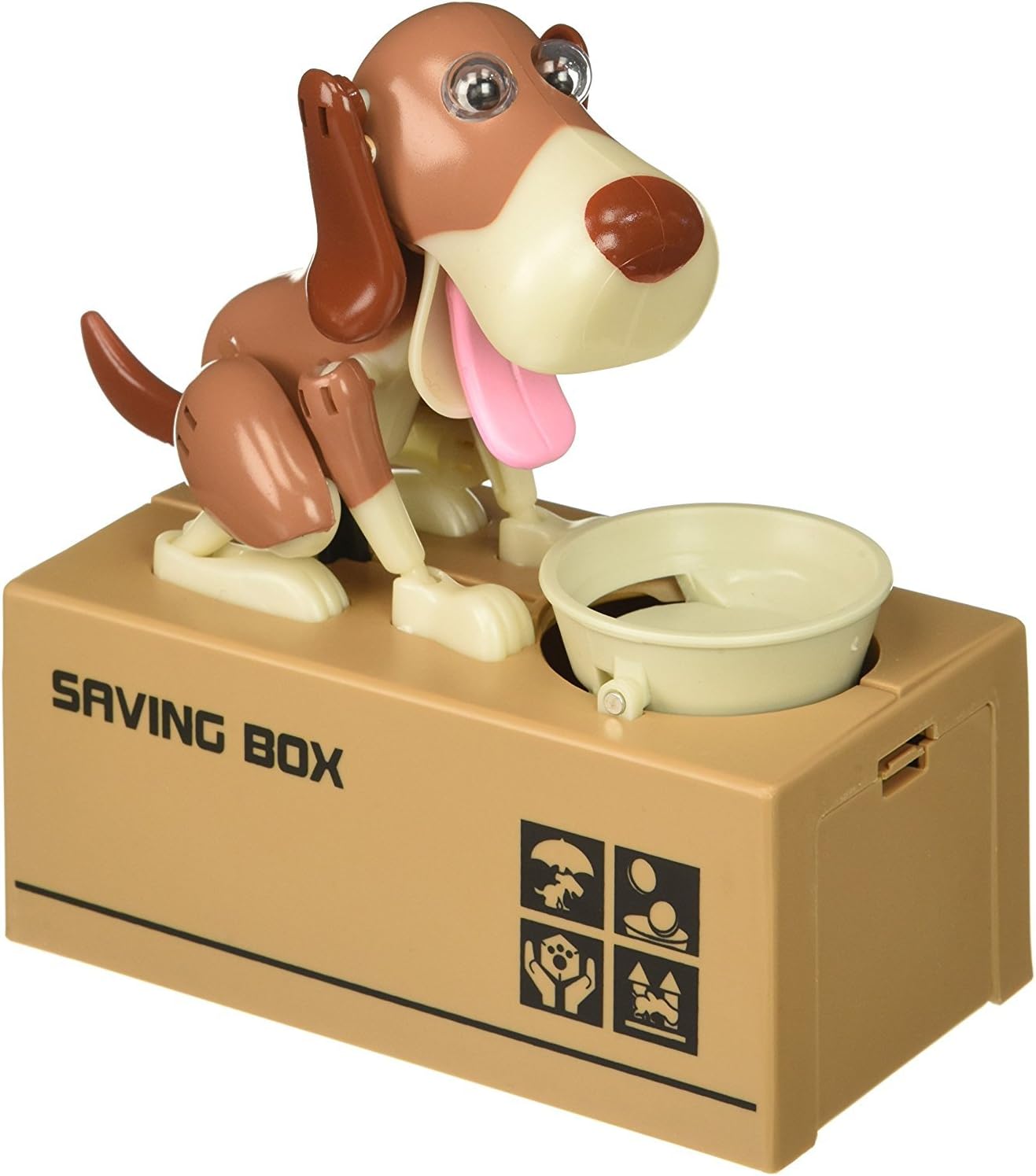 Amazon.com: My Dog Piggy Bank - Robotic Coin Munching Toy Money Box ...