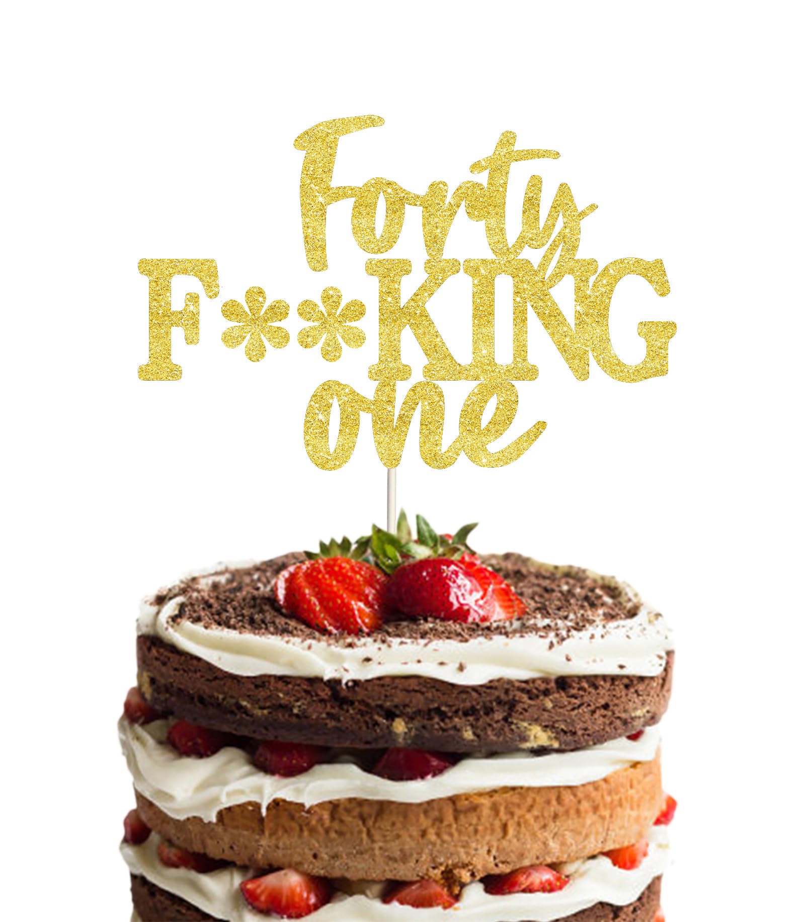 Amazon.com: Happy 41st Birthday Cake Topper 41 Birthday Cake Toppers ...