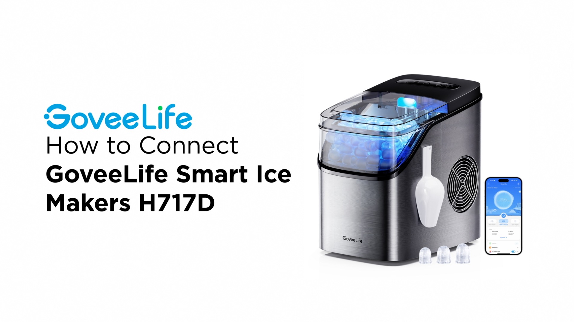 Countertop Ice Maker With App Control GoveeLife Smart Ice Maker - 26lbs ...