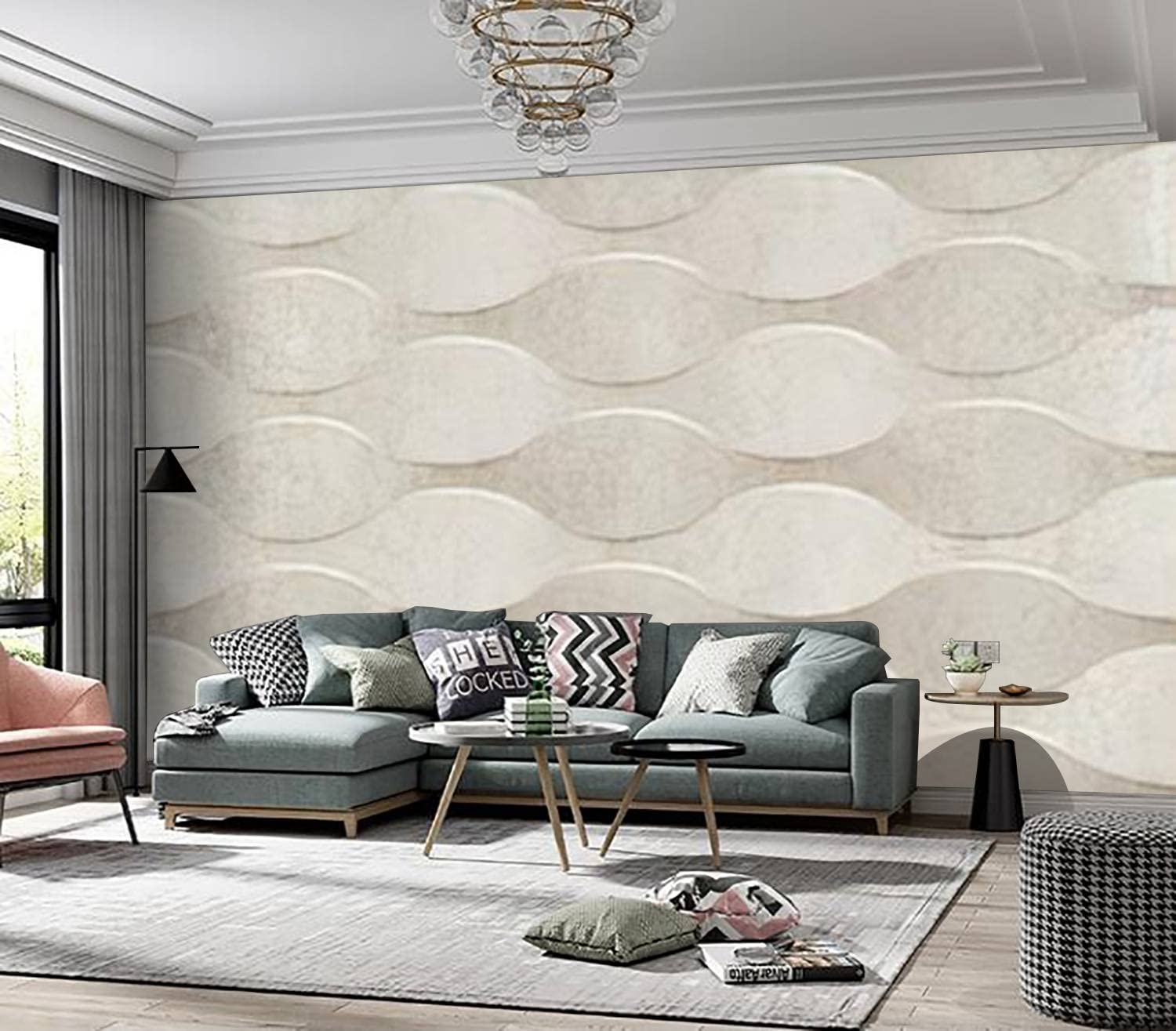 Seamless Wall Tiles Living Room