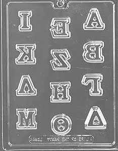 Amazon.com: Chocolate Molds Greek Letters A-M Alphabet Chocolate Candy ...