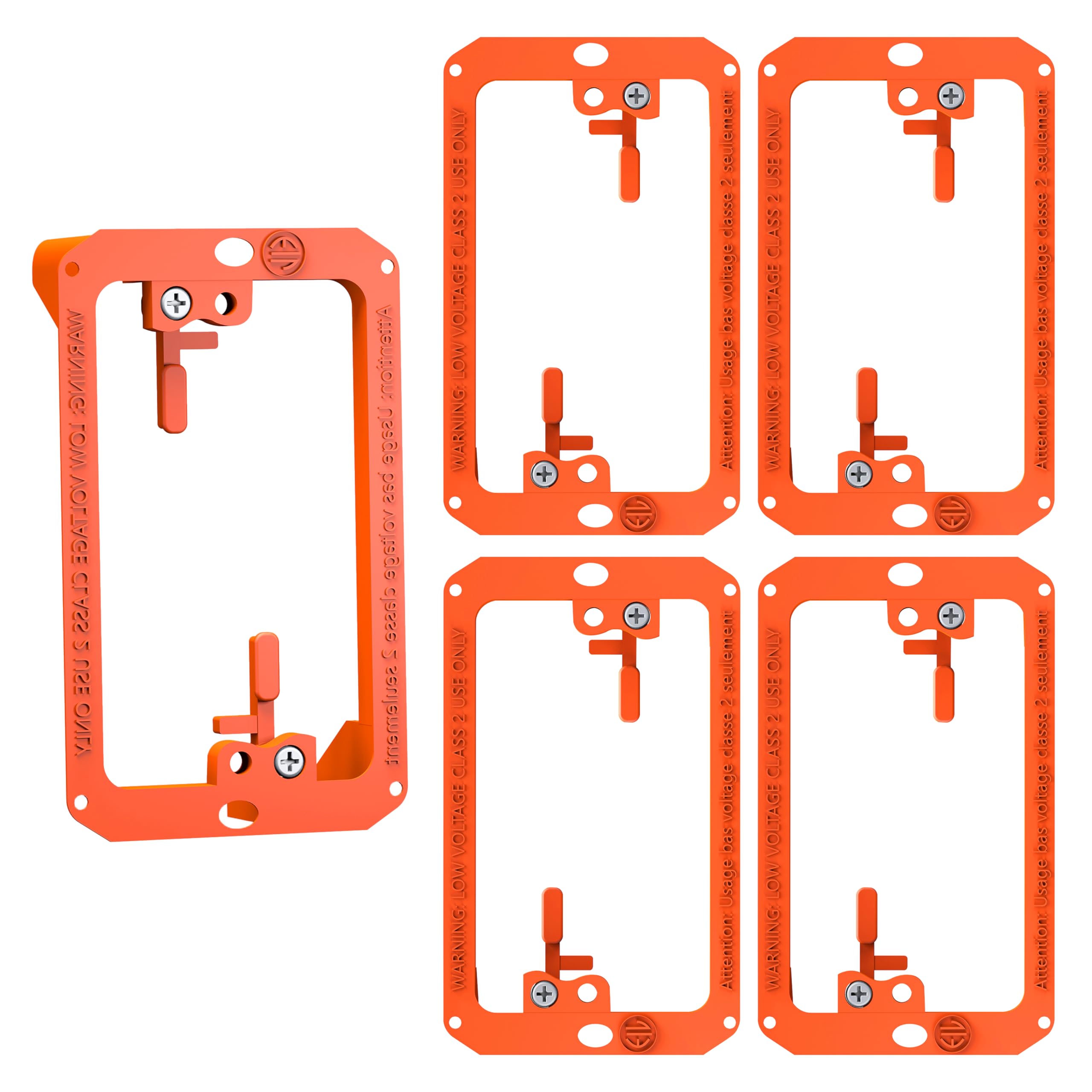 Snapklik.com : BestMounts - 5 Pack Low Voltage Mounting Brackets 1 Gang ...