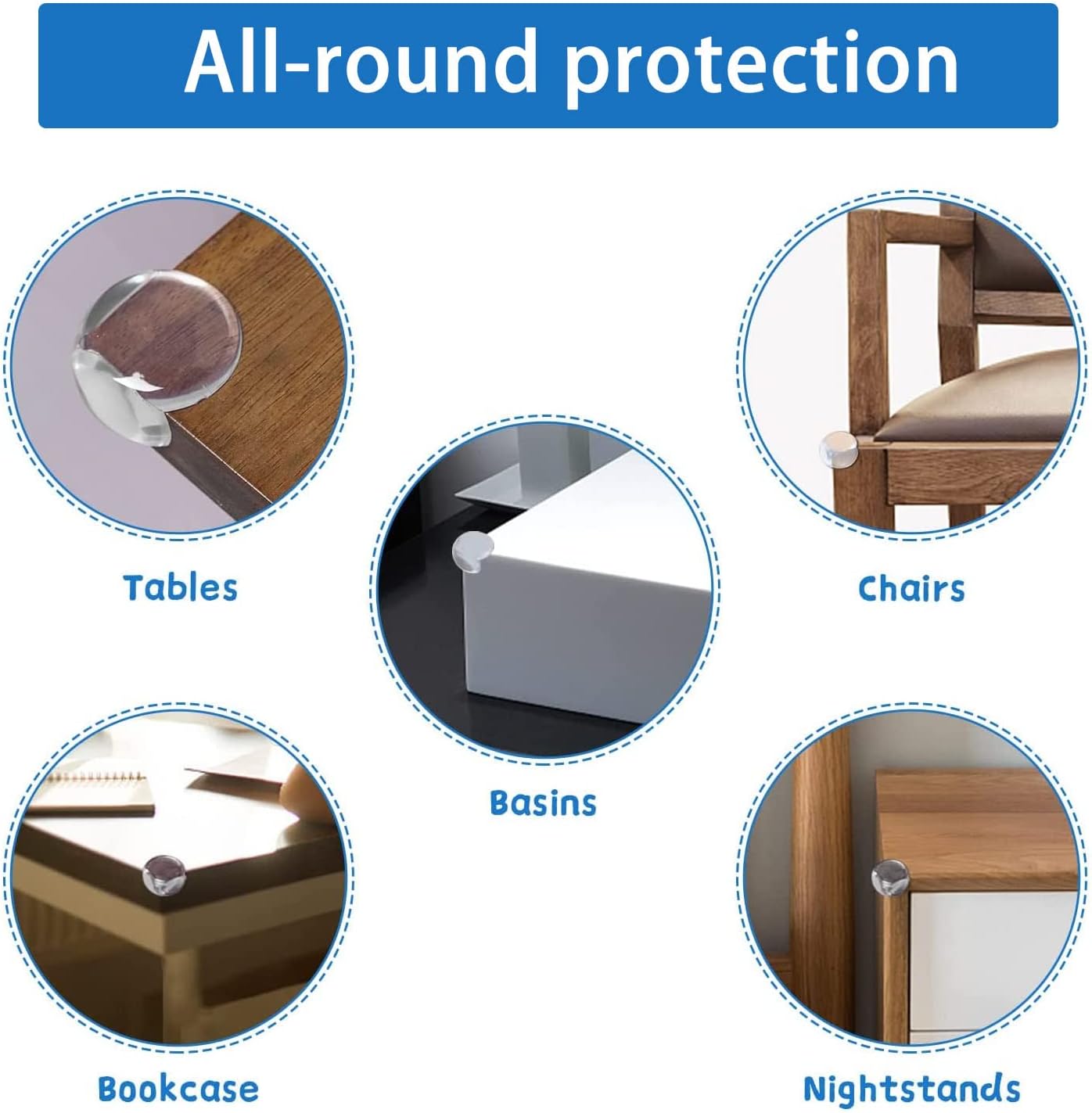 VBNZBK 12 Pcs Child Safety Corner Protectors, Furniture Corner and Edge ...
