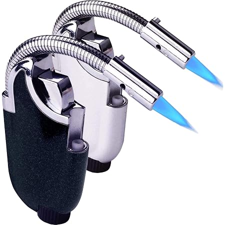 Amazon.com: Refillable Butane Torch Lighter 2pcs, with 360°Flexible ...
