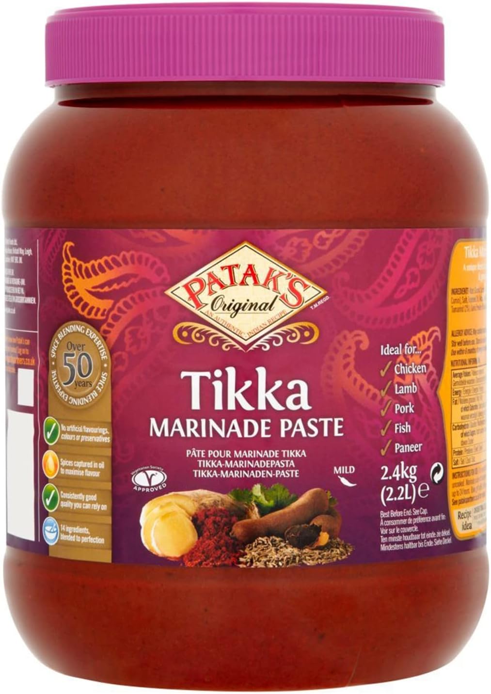 Patak's Tikka Marinade Paste 2.4kg : Amazon.co.uk: Grocery