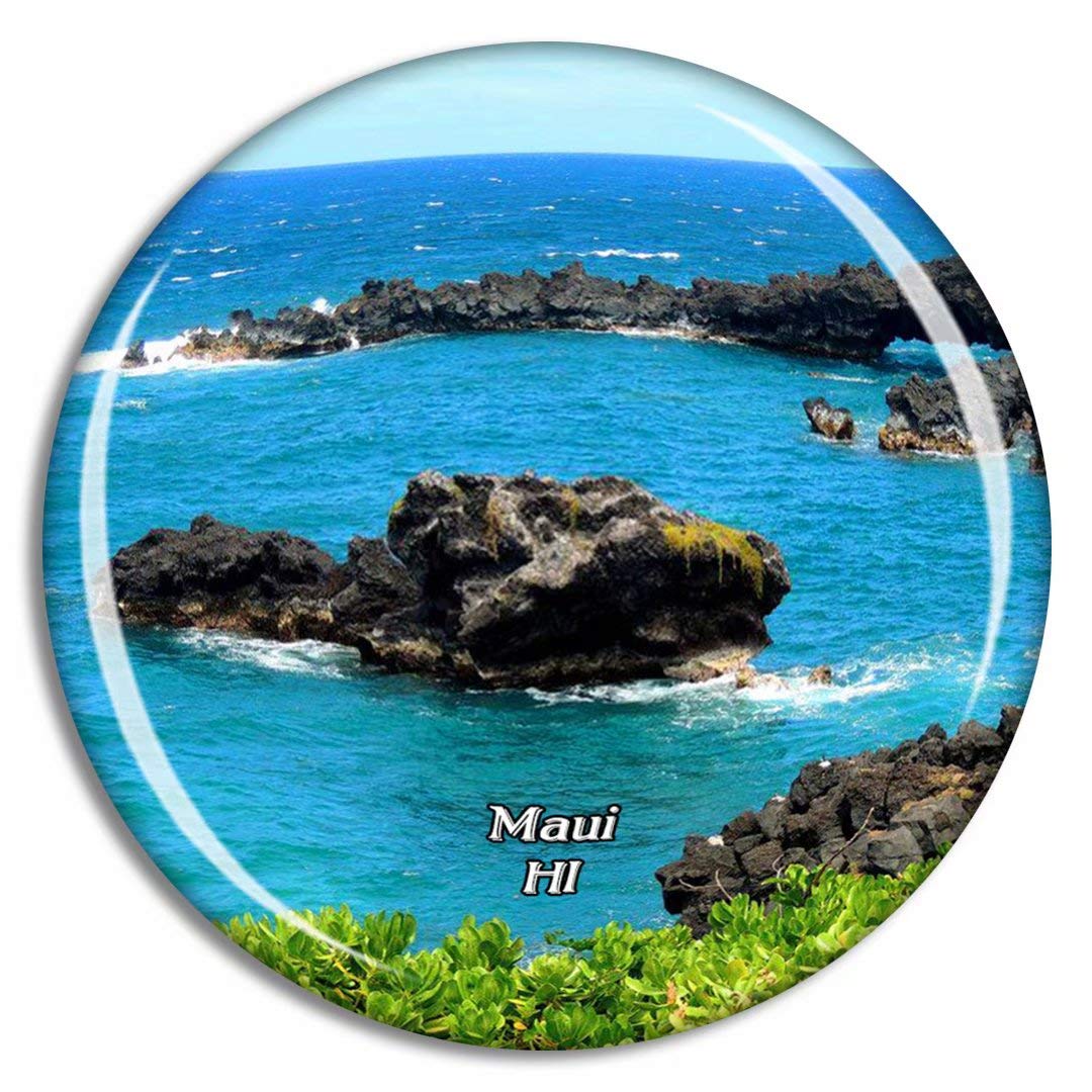 Amazon.com: Maui Hana Highway Hawaii USA Magnet Travel Souvenir 3D ...