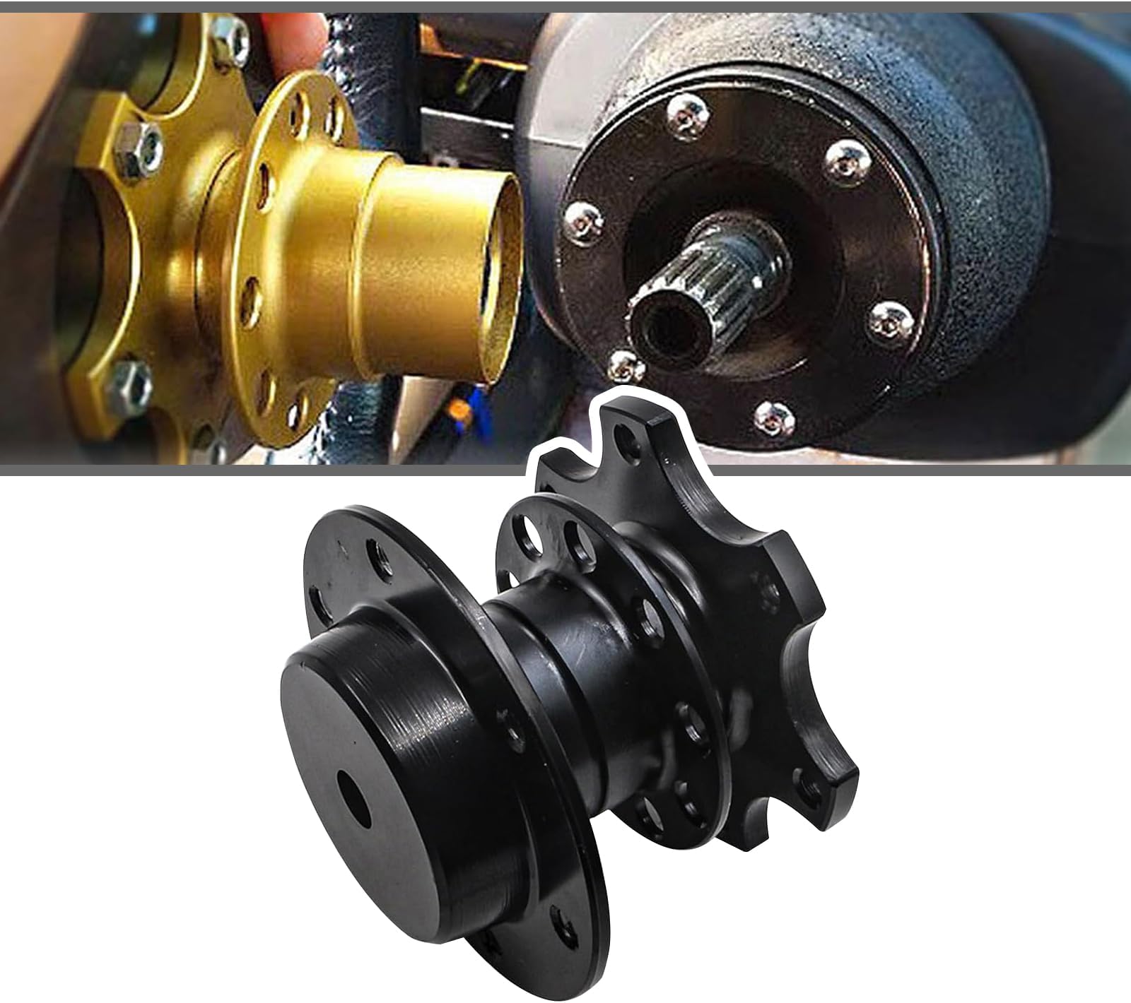 Amazon.com: gunhunt 1 PC Car Quick-release Steering Wheel, 6-hole ...