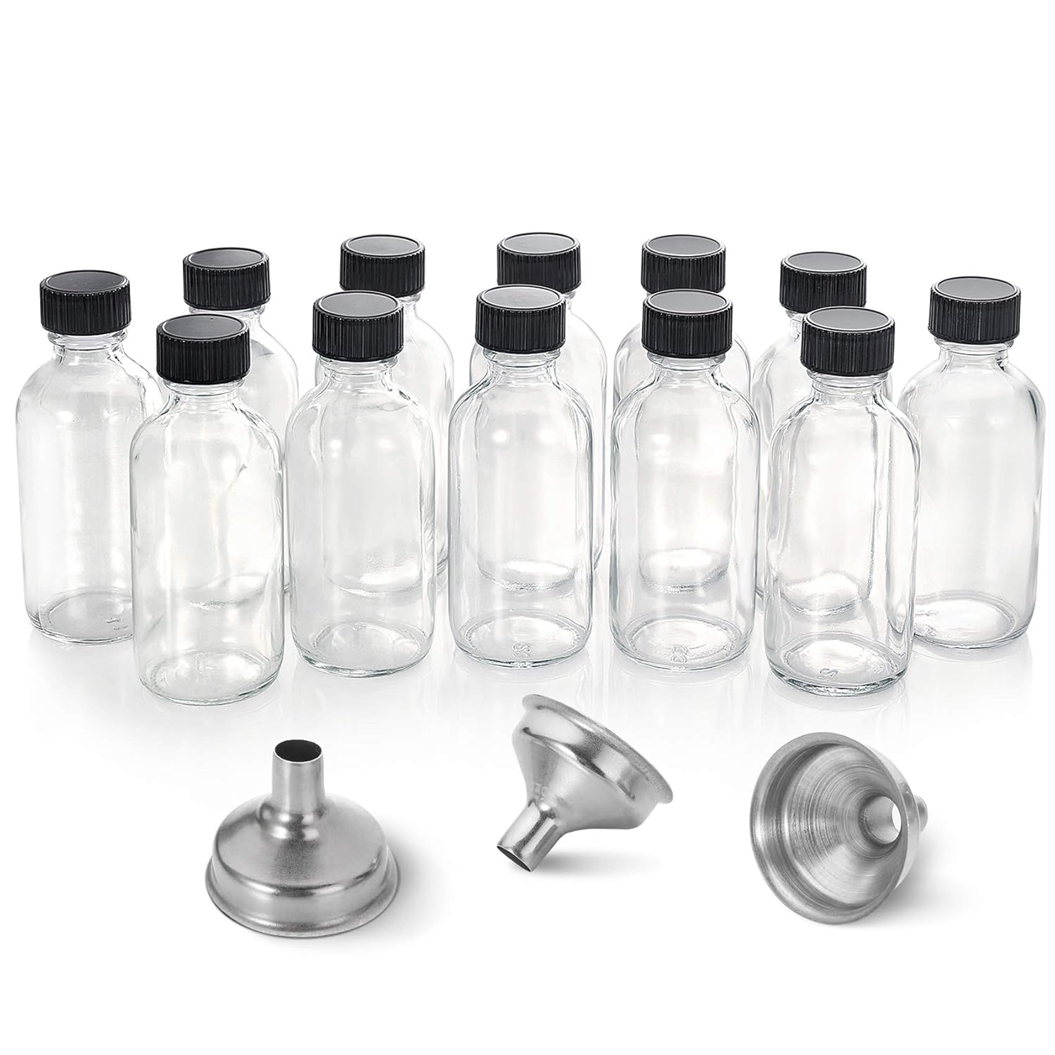 40pcs Mini Ampollas De Cristal Claro Encantos De Botellas Con Tapones
