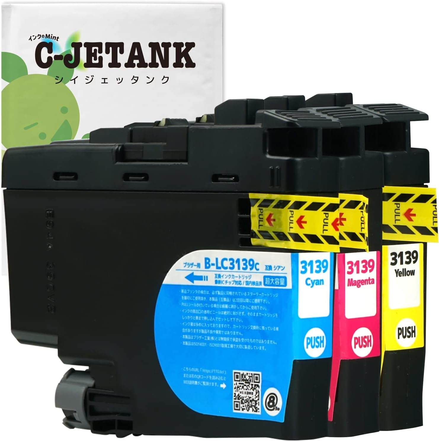 Amazon.co.jp: C-JETANK インクカートリッジ LC3139-4PK 対応 ブラザー用 新互換インク 最新ICチップ QR WEB説明書付き 残量表示あり [店舗保証1年 ...