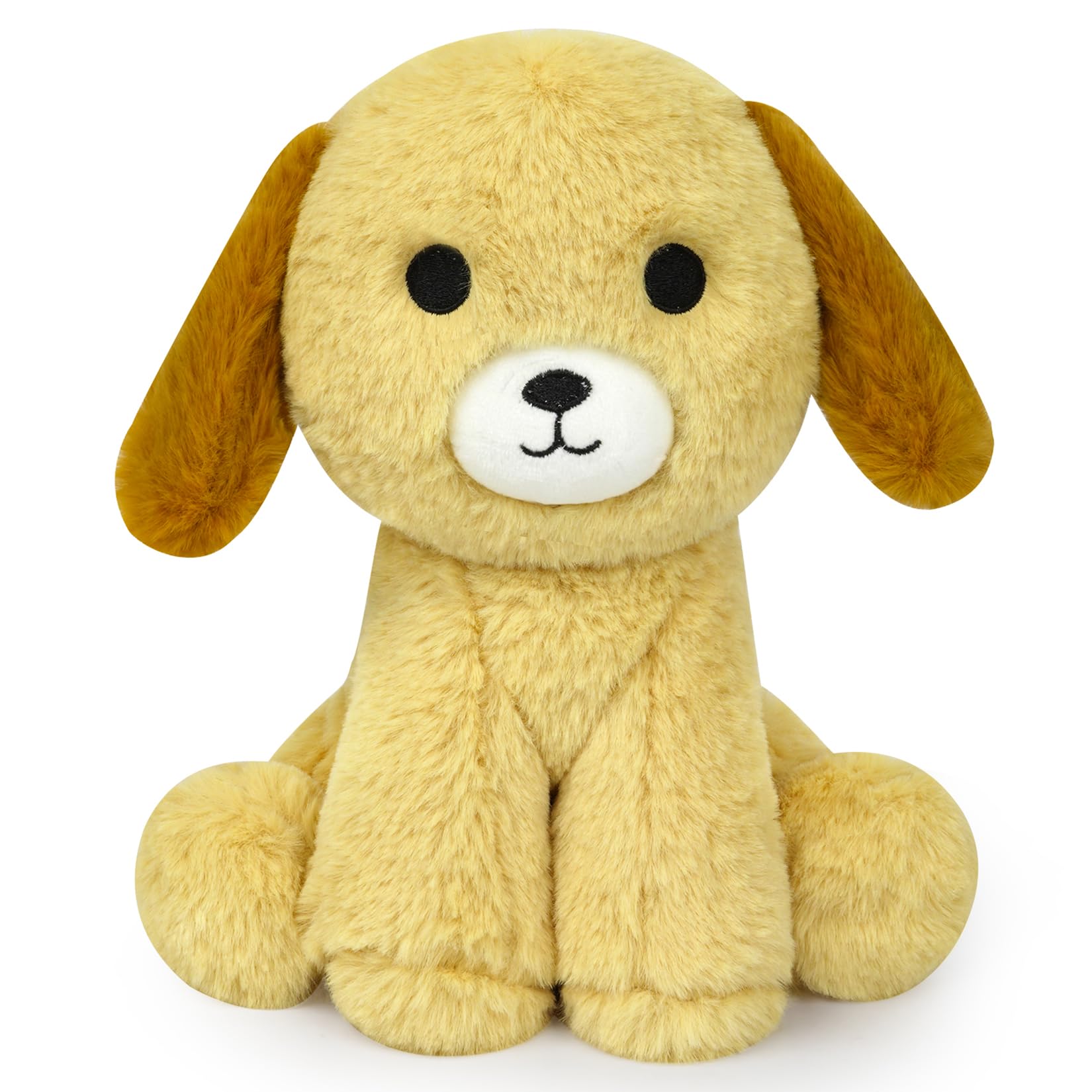 KOPHINYE Yellow Lab Stuffed Animal - 8inch Labrador Dog Plush Cute Sit ...