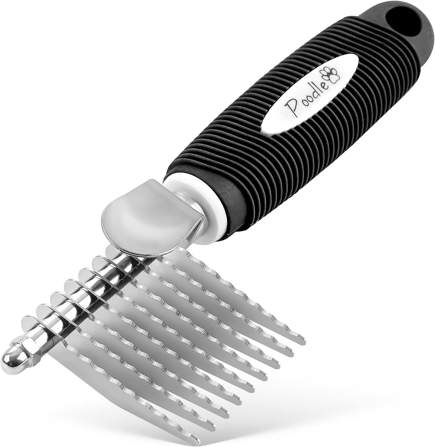 Amazon.com: Poodle Pet Dematting Fur Rake Comb Brush Tool - Dog and Cat Comb with Long 2.5 ...