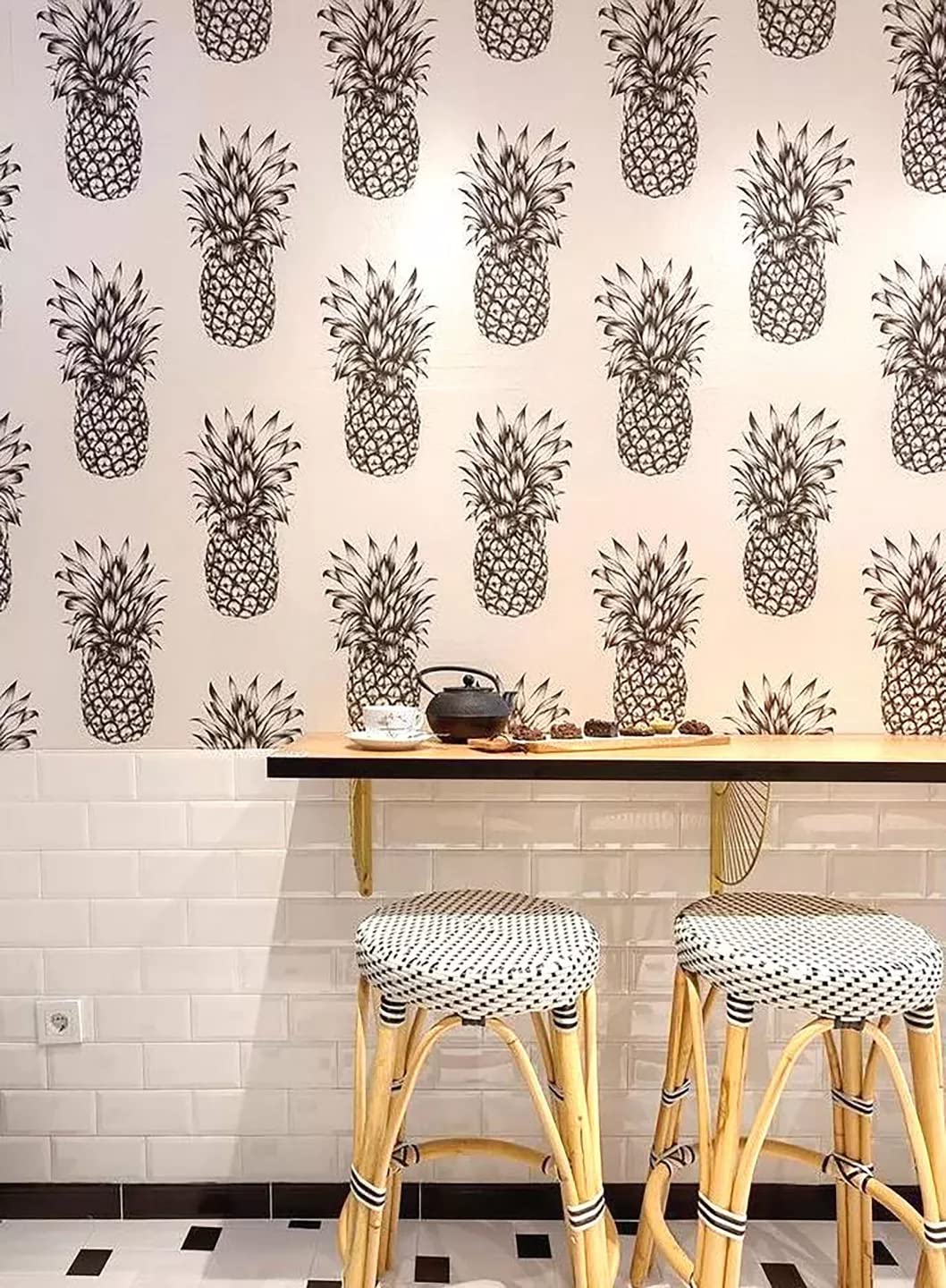 Vintage Pineapple Wallpaper Patterns