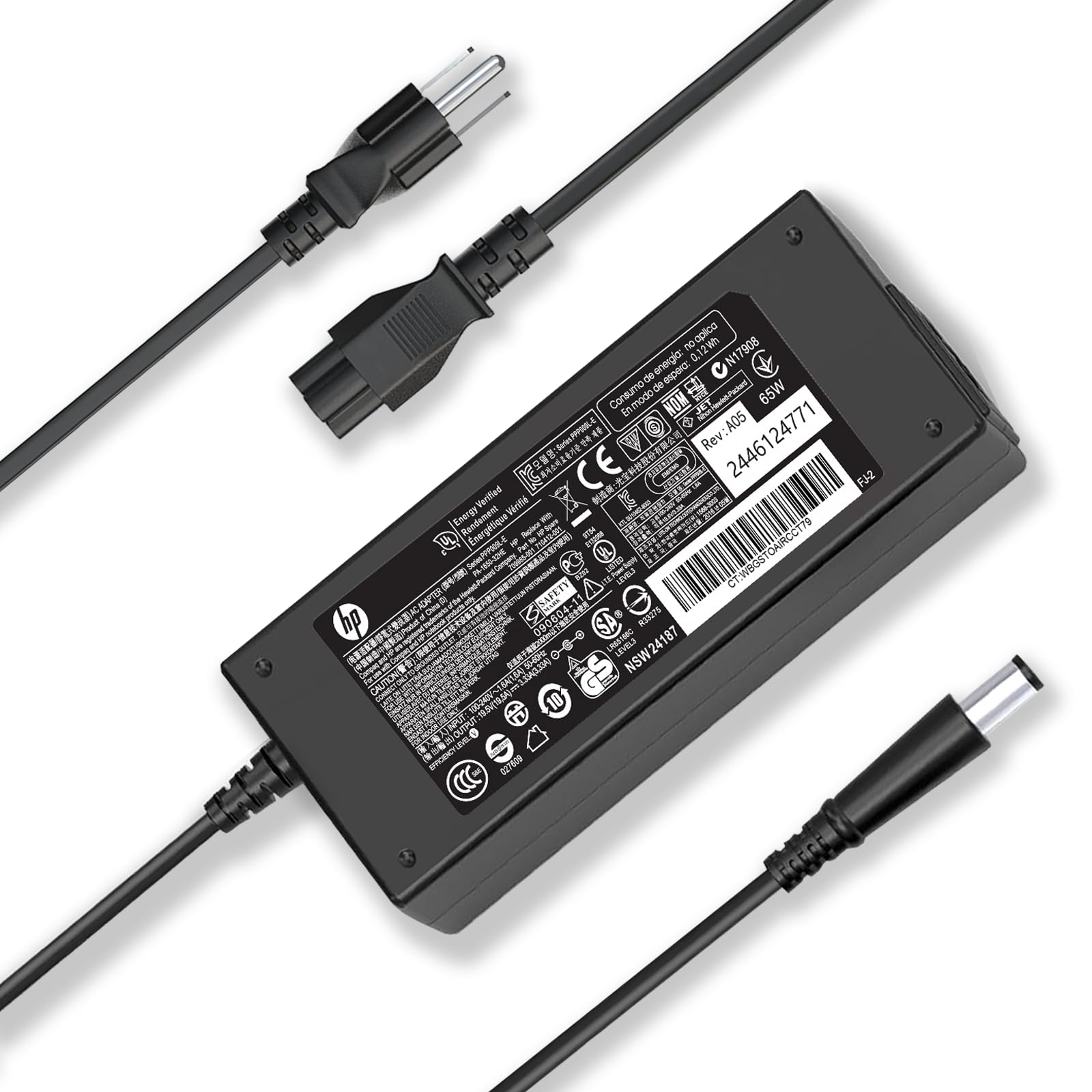 Amazon.com: 65W Charger for HP Pavilion DM1 DM4 DV5 DV6 DV7 Compaq 2000 ...
