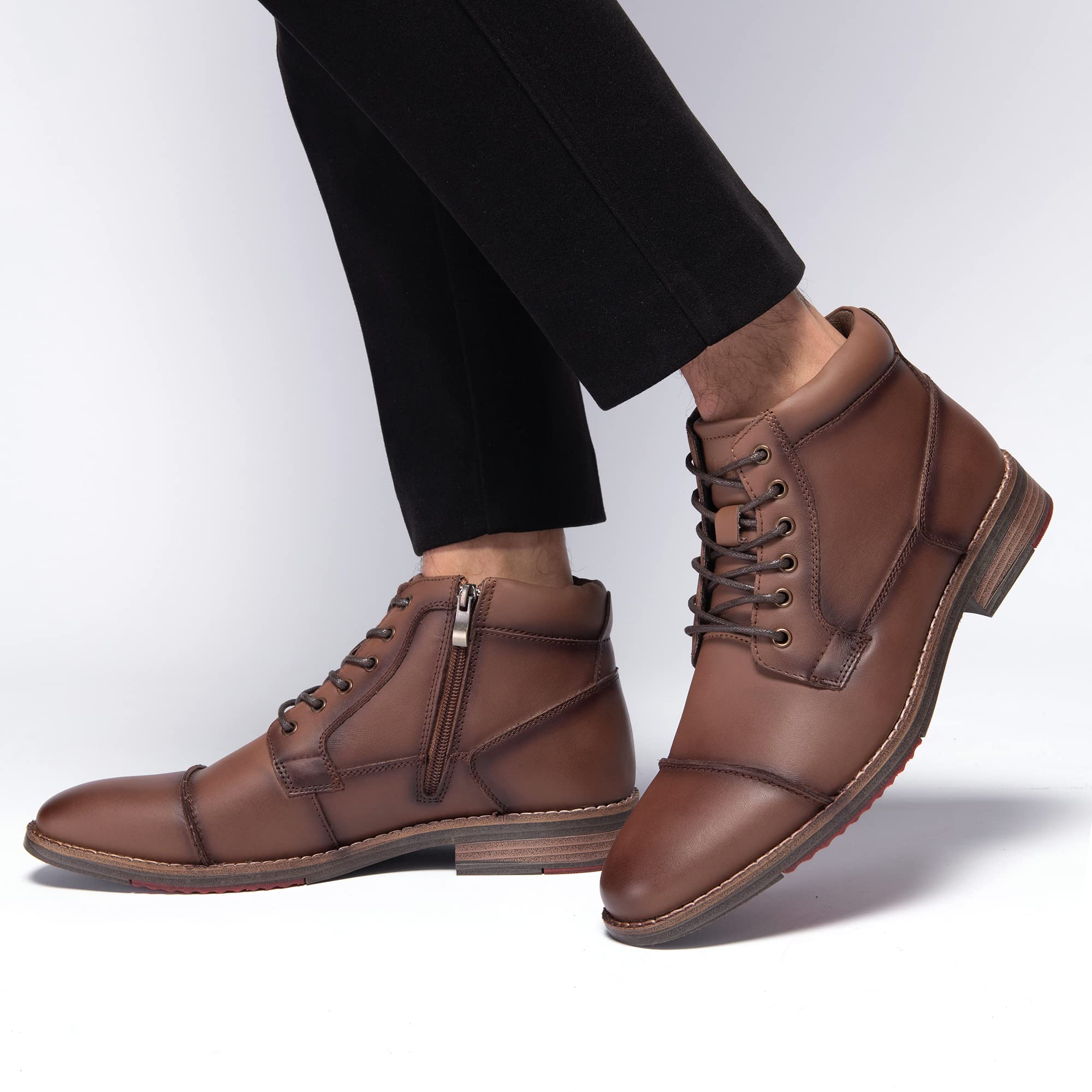 Snapklik.com : Arkbird Mens Dress Boots, Genuine Leather Classic Casual ...