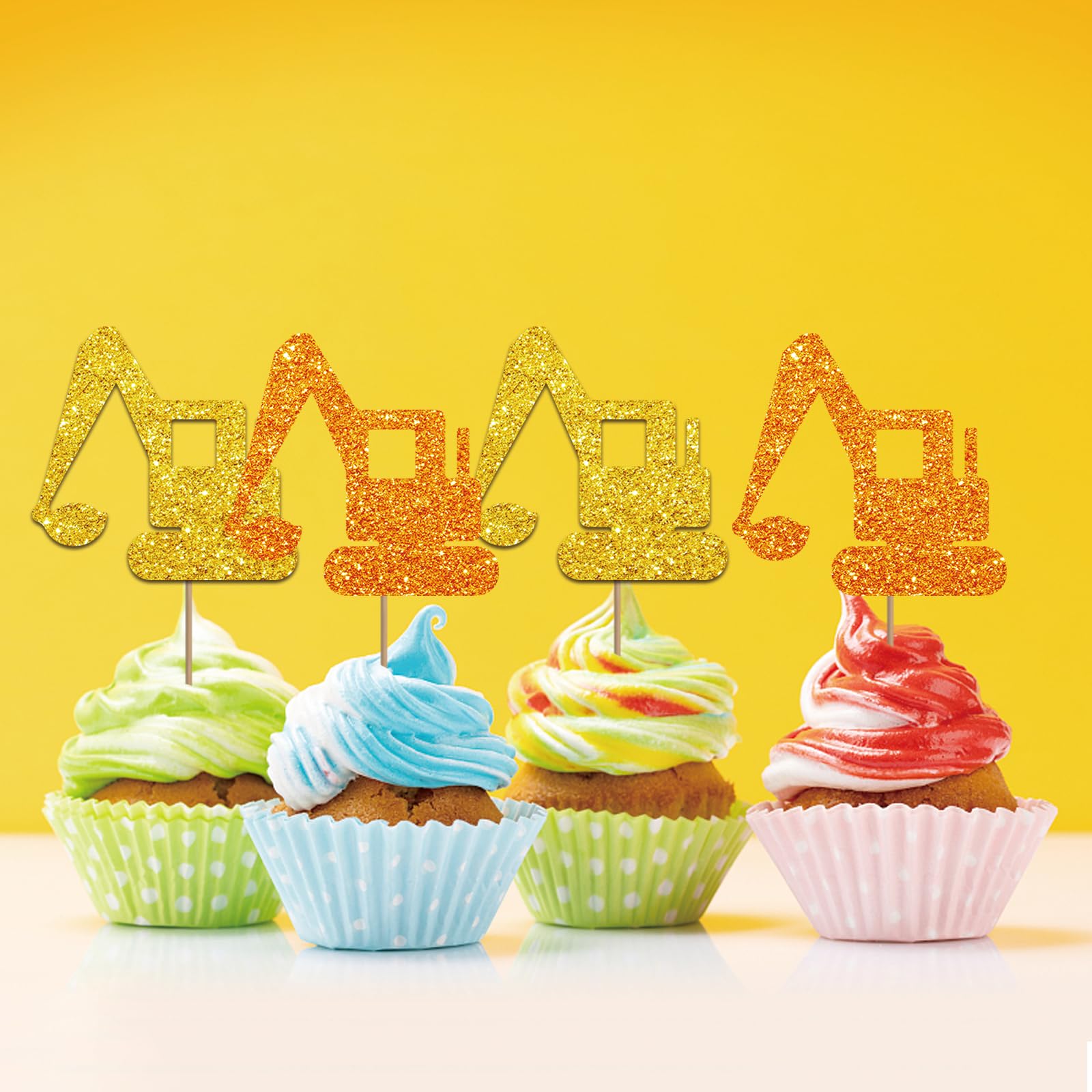 Moana Cupcake Toppers Arthsdite 24pcs Construction Cupcake Toppers Stop ...