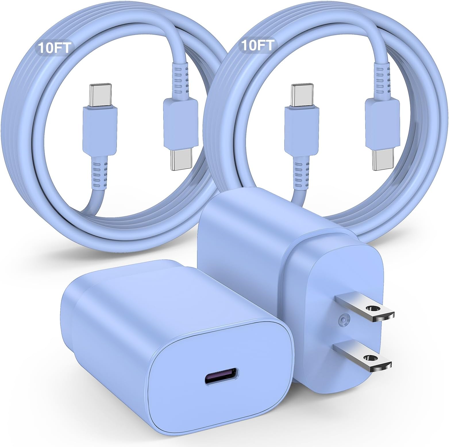 Amazon.com: 25W Super Fast Charging Cord Type C Block &10Ft USB C ...