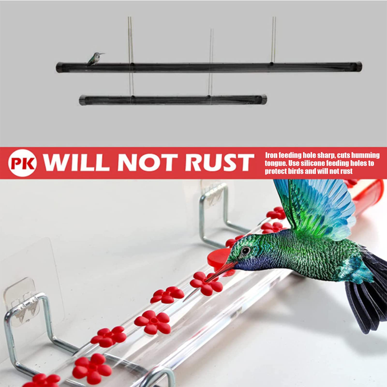 Snapklik.com : Window Hummingbird Feeder, Acrylic Bird Feeder Window ...