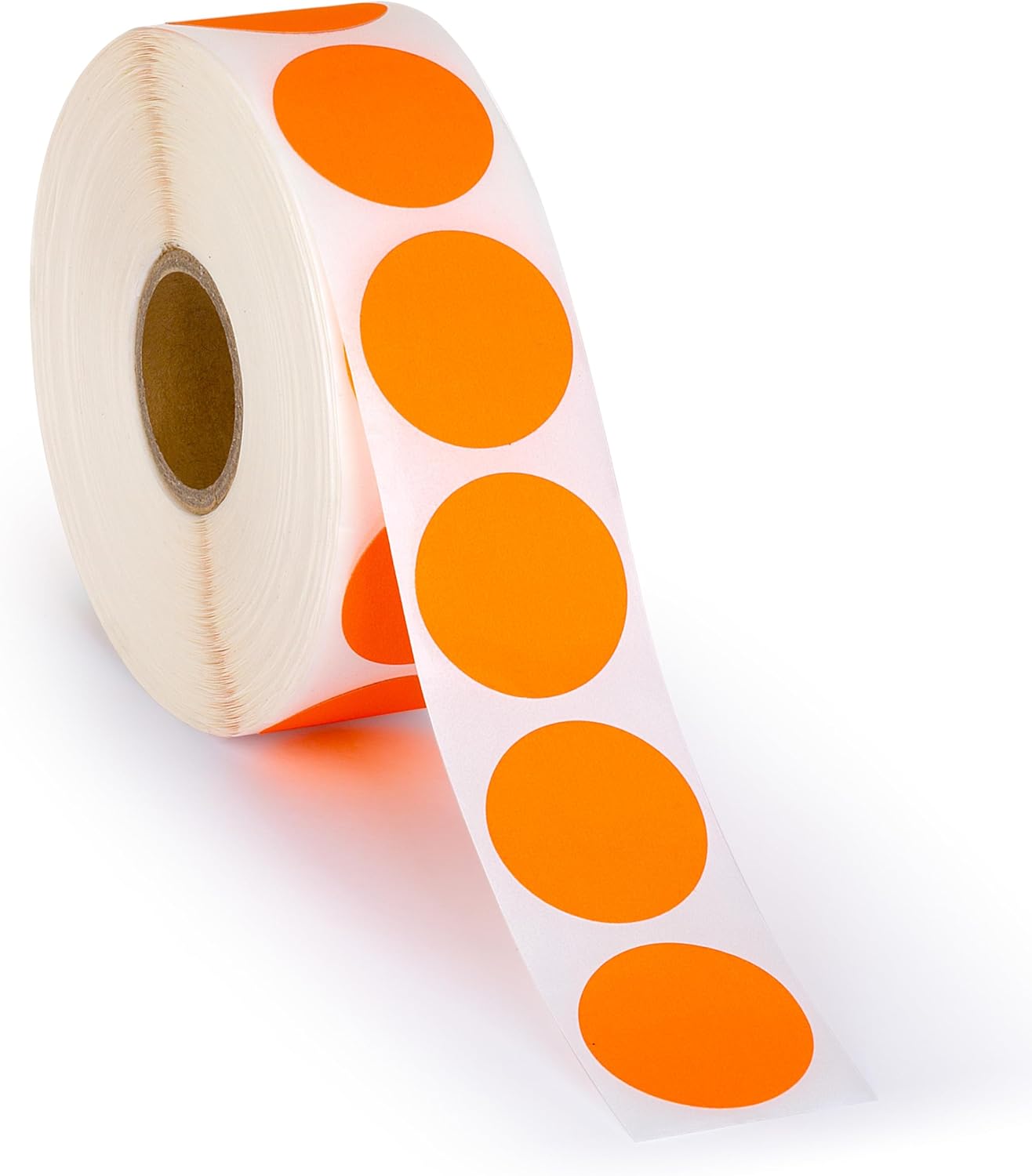 Amazon.com : 2000pcs Neon Orange Dot Sticker Label Roll, 1" Diameter ...