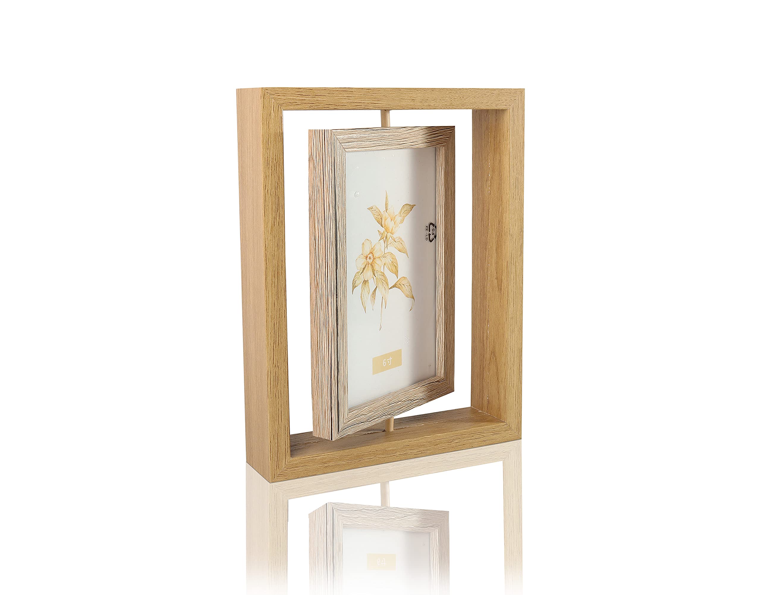 Buy Horizontal Display 6x4 Inch Double Sided Picture Frame, Nordic ...
