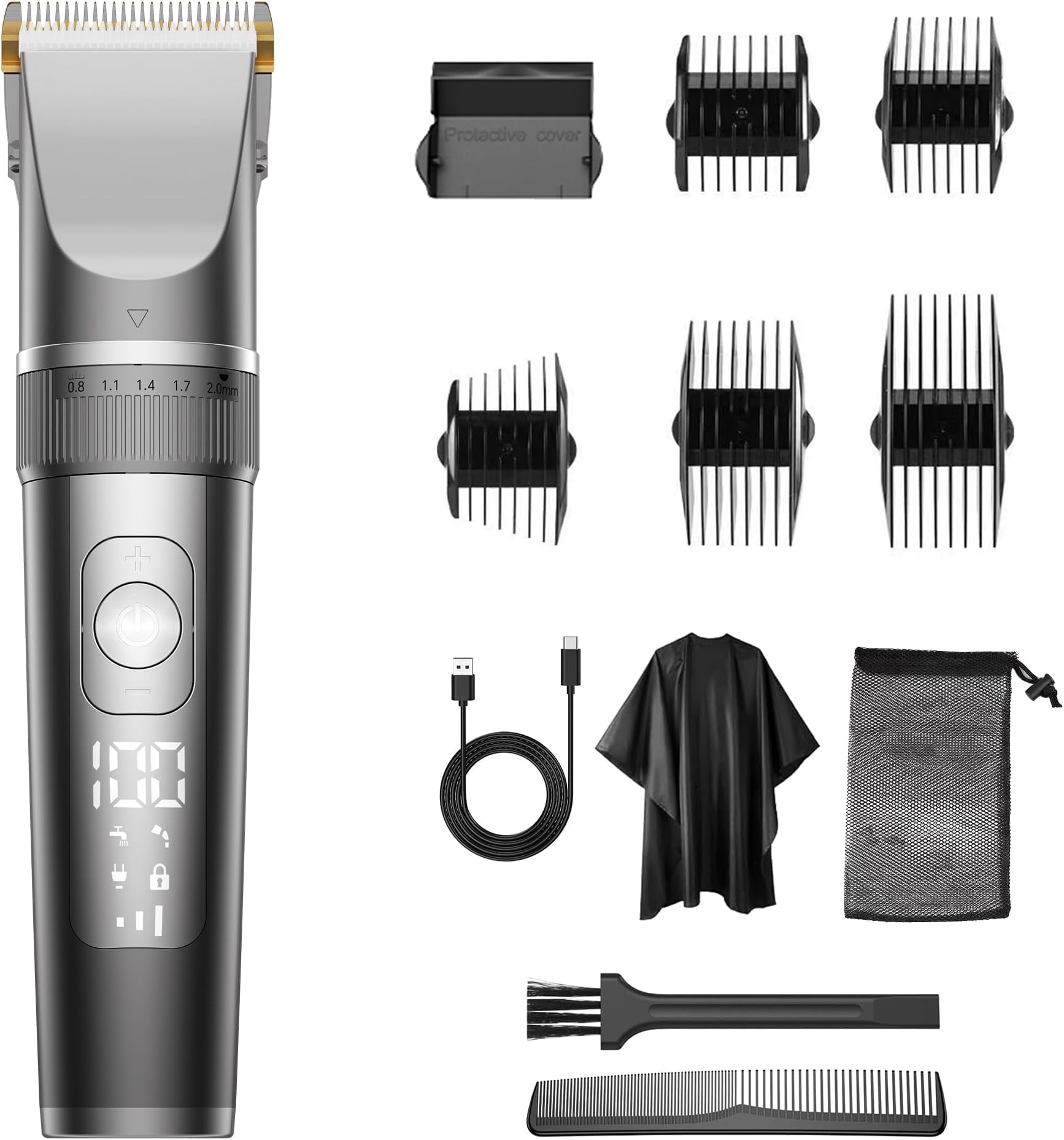 Amazon.com: Haosens Rechargeable Hair Clippers for Men, Cordless Hair ...