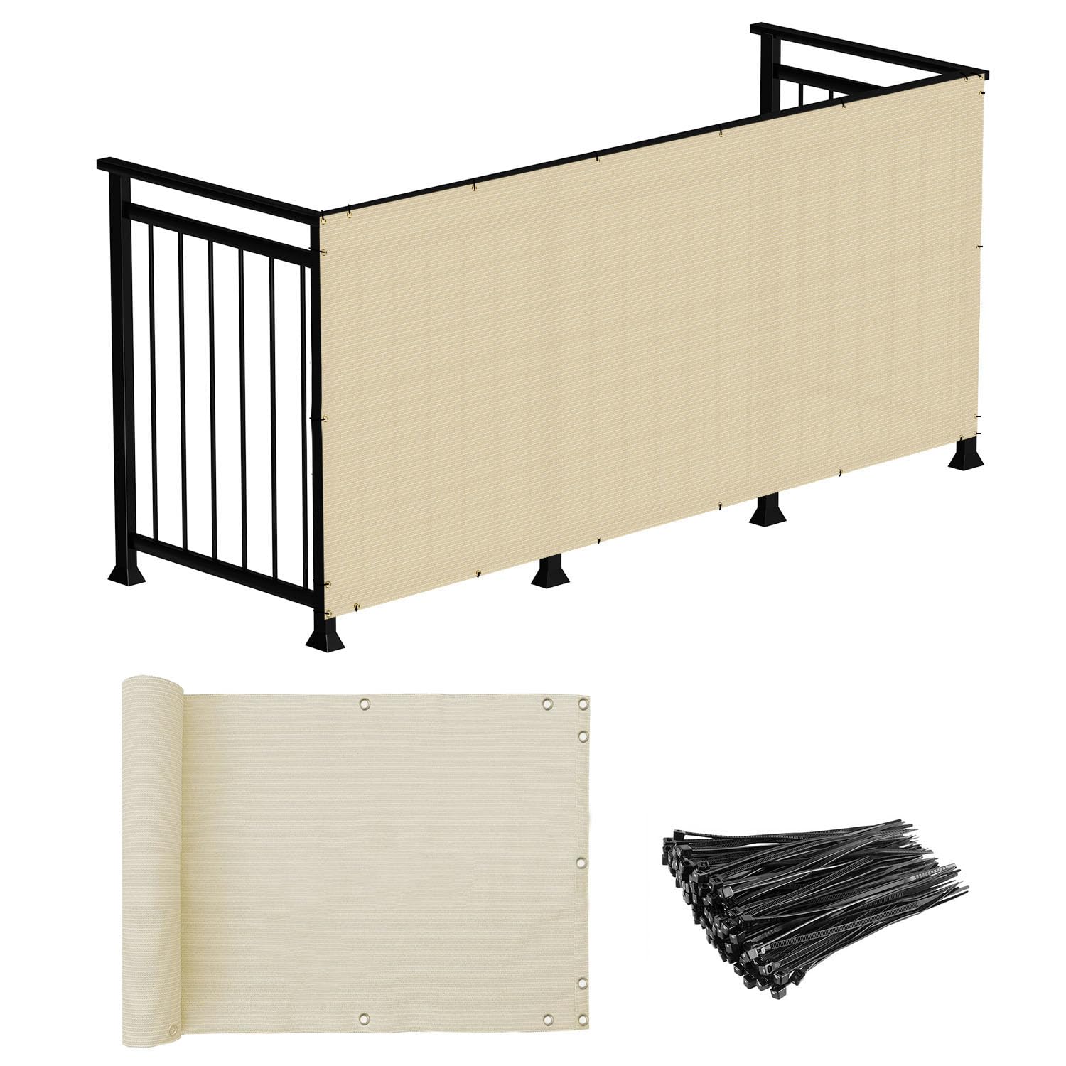 Snapklik.com : Windscreen4less 2.5 X 15 Balcony Privacy Fence Screen ...