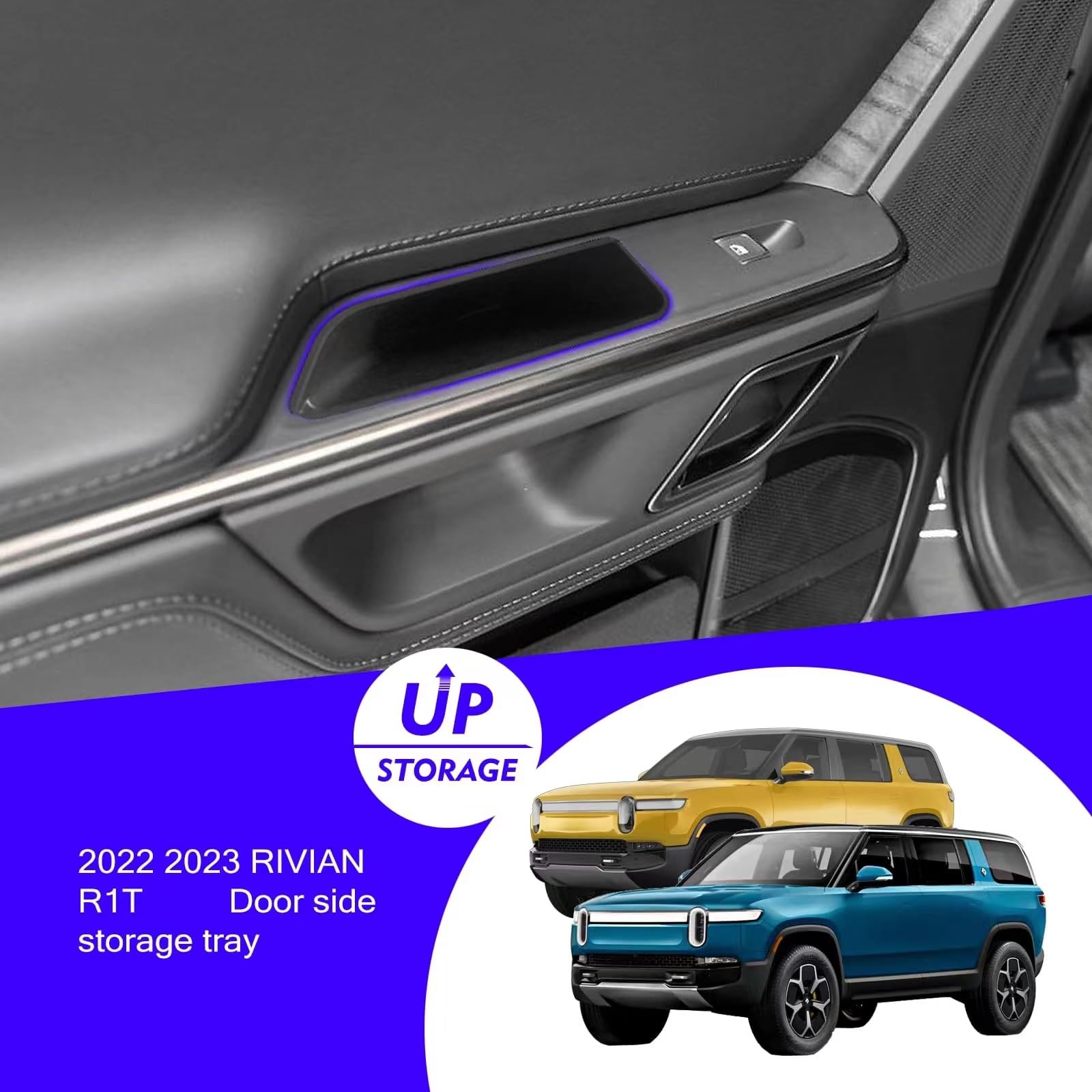 Snapklik.com : XXCIWP 2022 2023 2024 Rivian R1T Door Side Storage Box ...