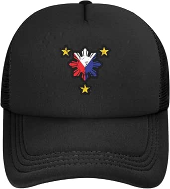 Stars and Sun Filipino Philippines Flag Solid Mesh Baseball Cap Exudes ...