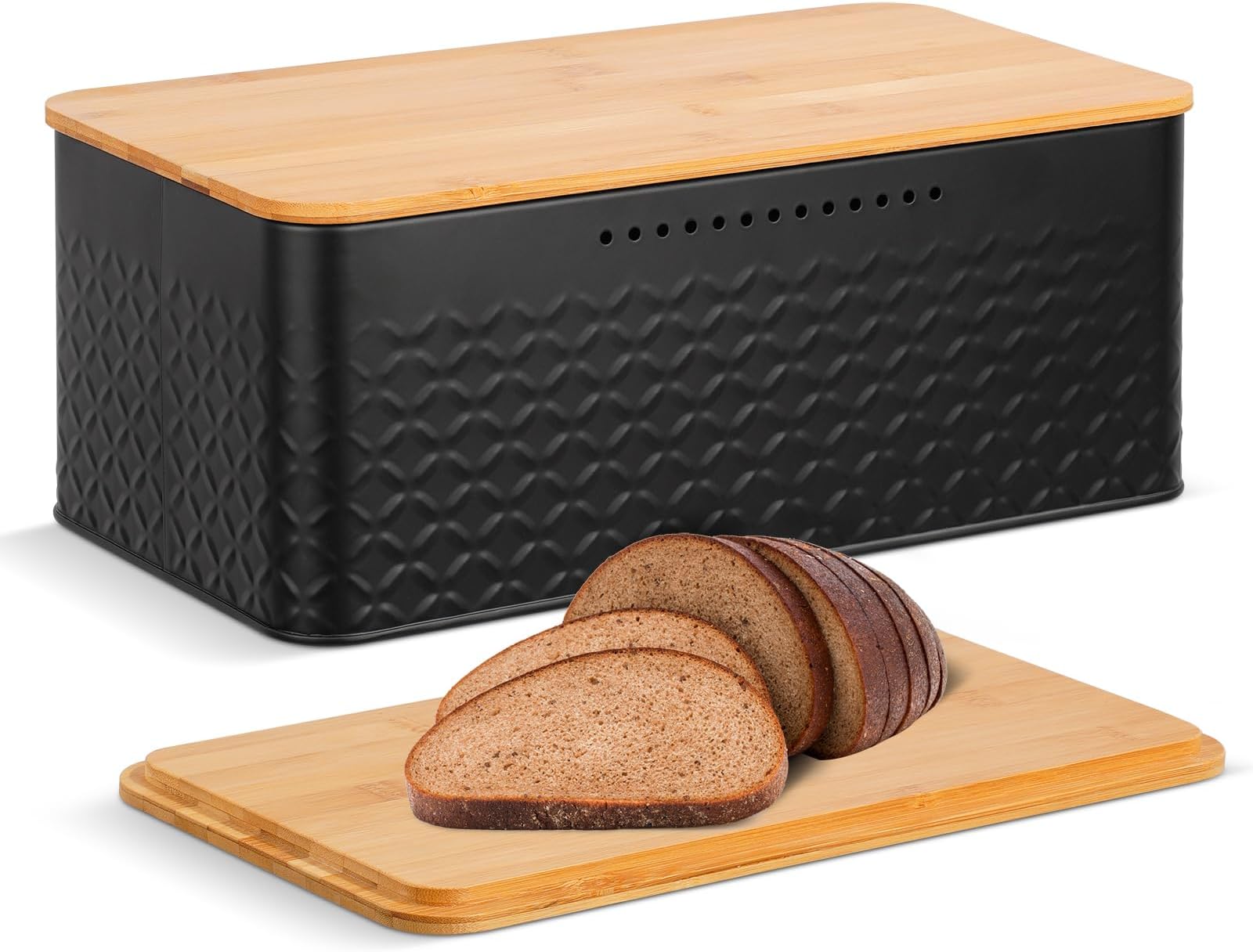 Joseph Joseph Bread Bin with Removable Bamboo Chopping Board Lid ...
