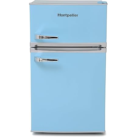 Montpellier MAB2035PB Retro Style Undercounter Fridge Freezer, 88 Litre ...