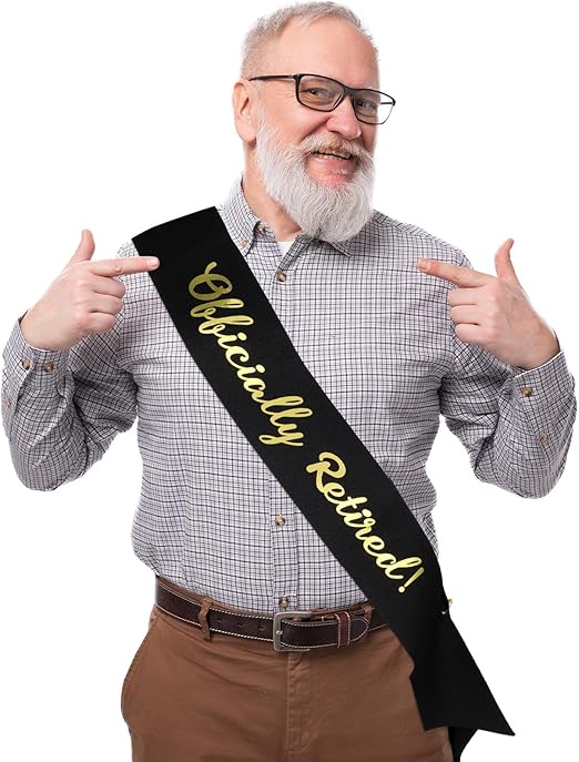 Amazon.com: 2024 Officially Retired Sash, Celebration Sash for ...