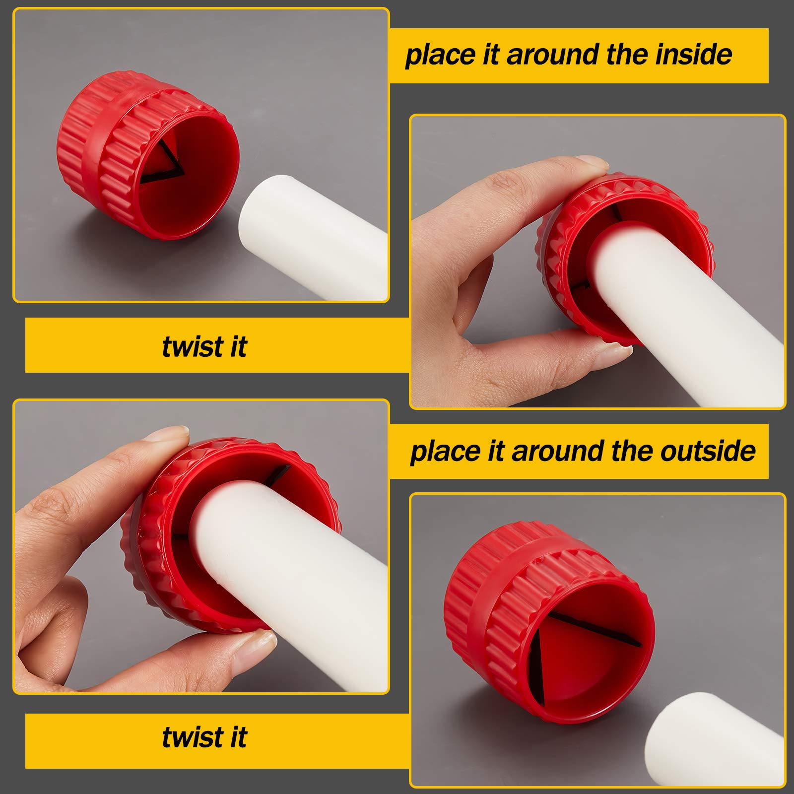 Snapklik.com : 2 Pieces Inner-Outer Reamer Pipe And Tube Deburring ...