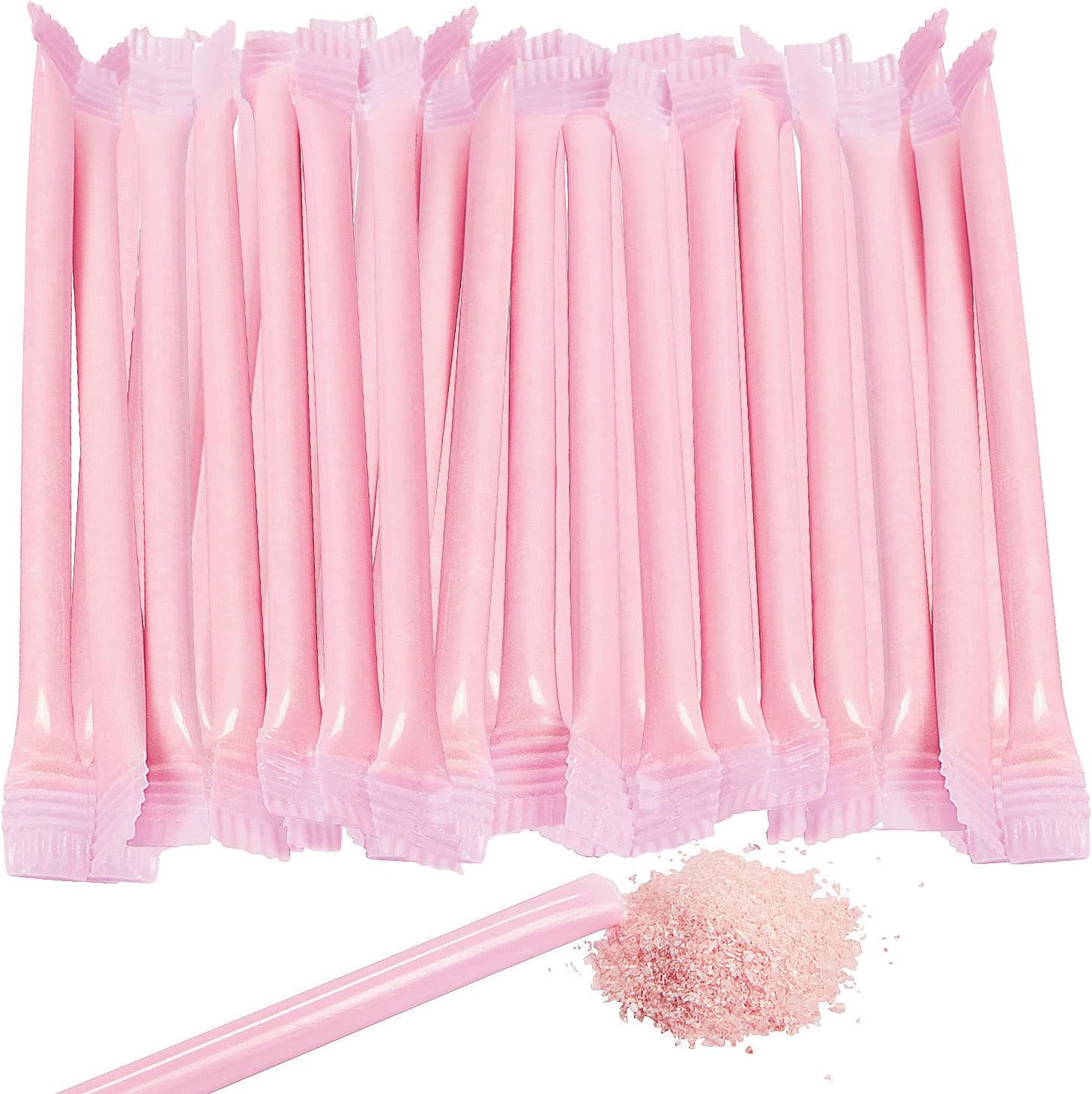 Amazon.com: Pink Candy Powder Filled Sticks - 240 Pieces - Bulk Candy ...