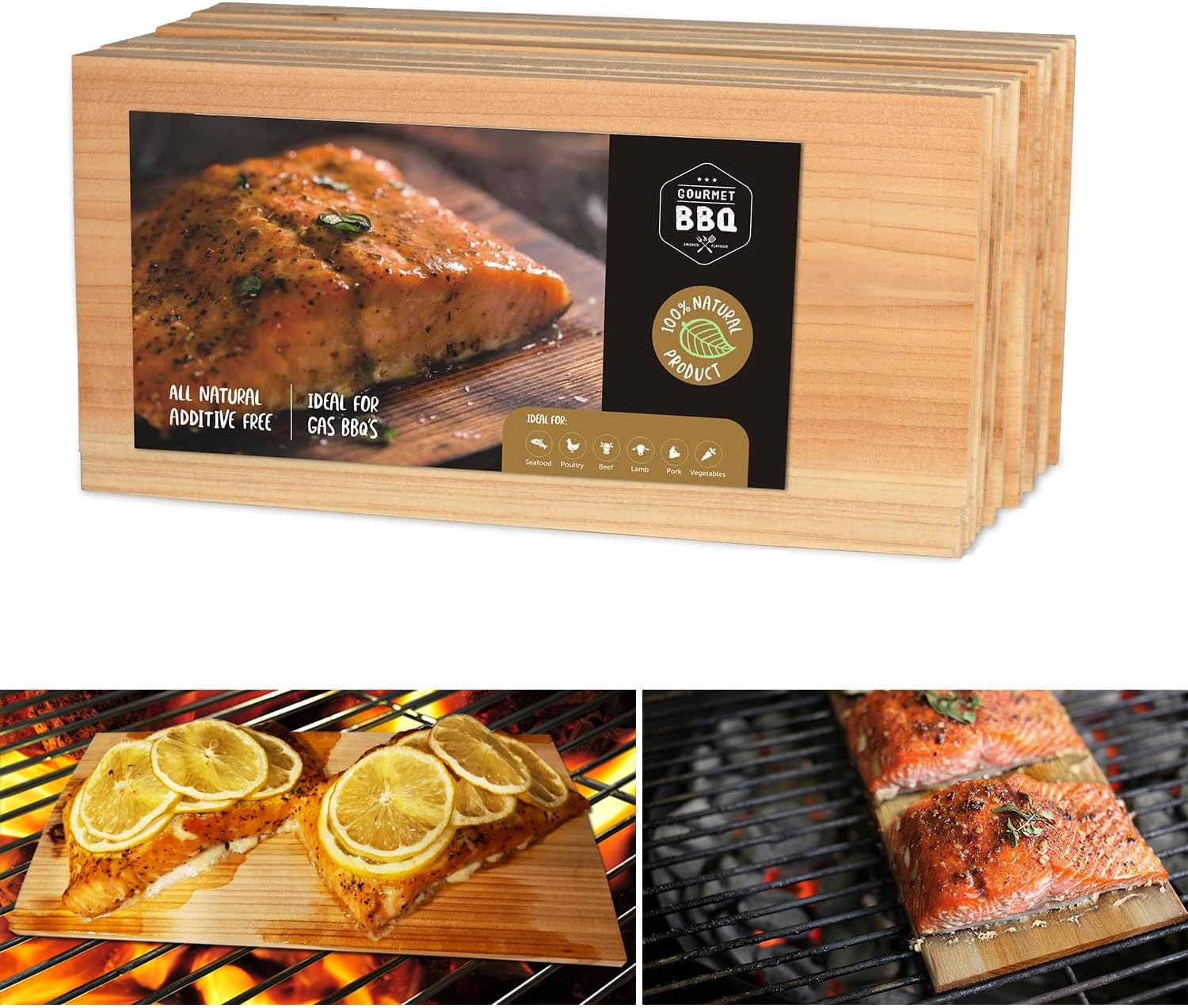 Amazon.com : 50 Pack Small Cedar Grilling Planks - Bulk Quantity for ...