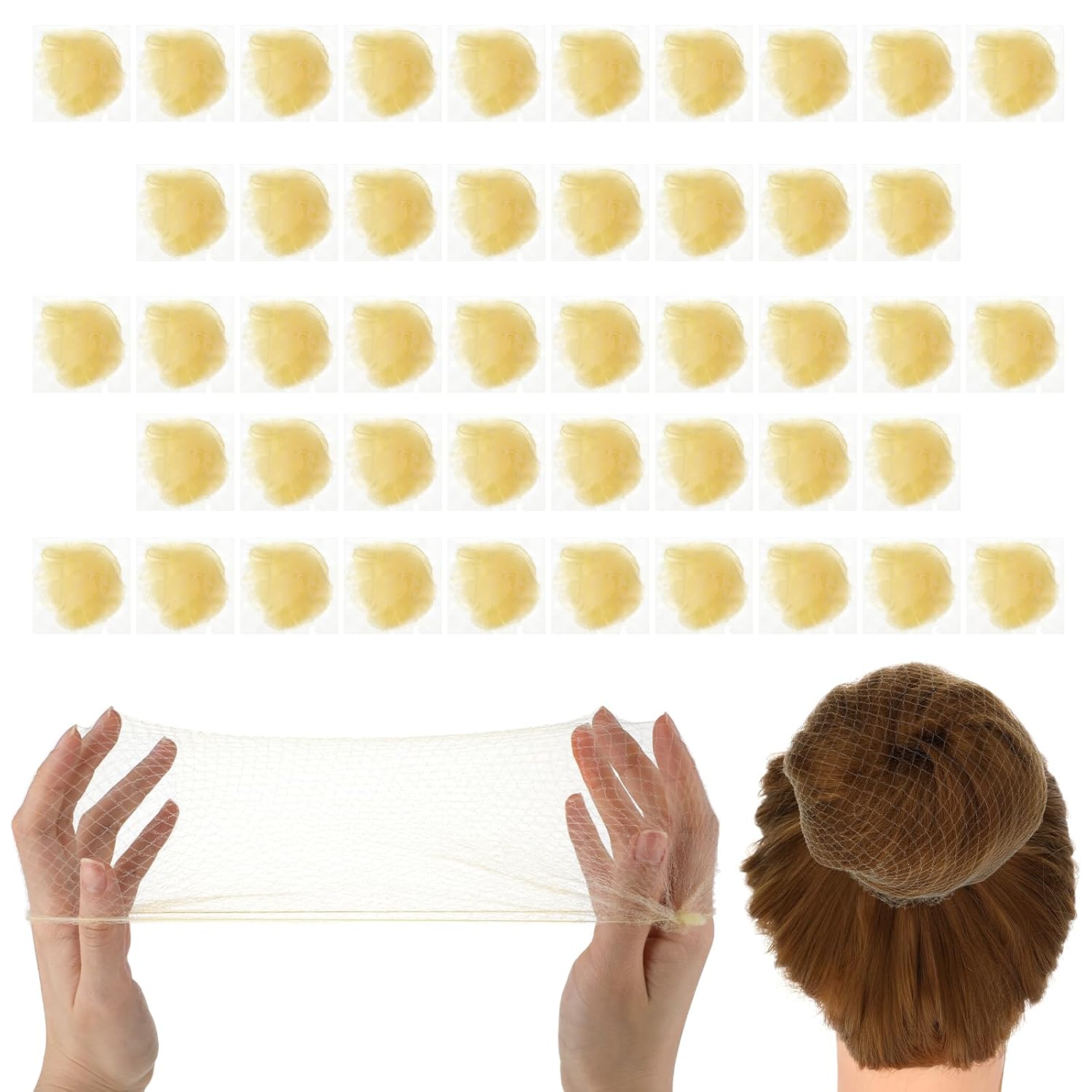 Prasacco 50 Pieces Hair Nets for Buns, Elastic Edge Philippines | Ubuy