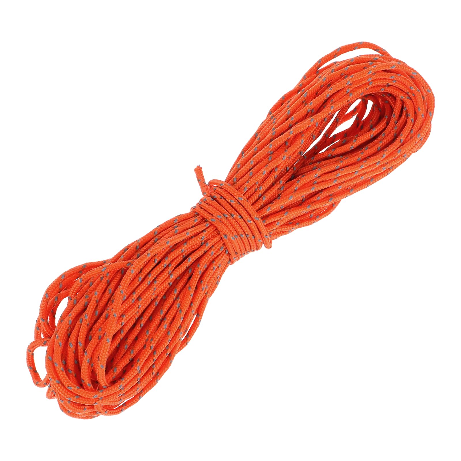 Amazon.com: 2mm Fluorescent Reflective Guyline Camping Paracord Orange ...