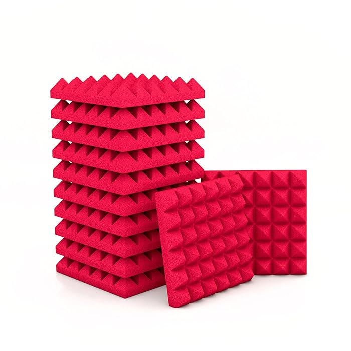 Buy 180° Acoustic Panels Pyramid 12 Pack 2 inch 12" W x 12" L ...