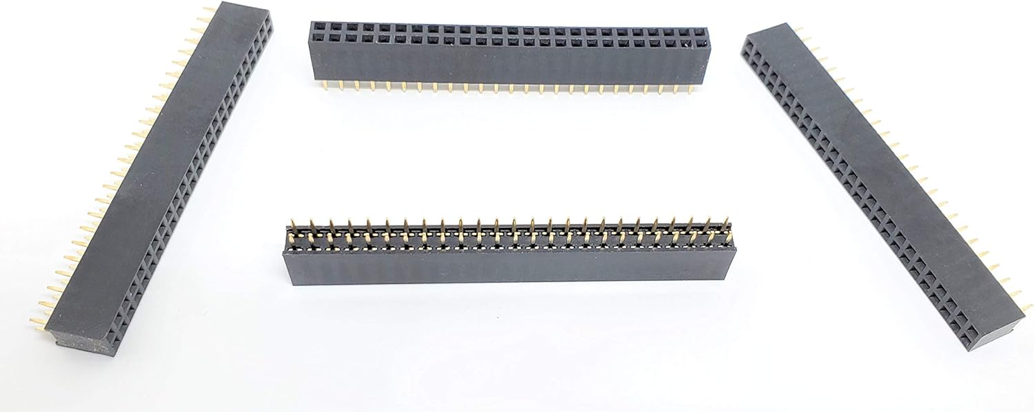 Connectors Pro 25-Pack 2.54mm 0.1" Ptich PCB Socket 2X25 Dual Rows 50 ...