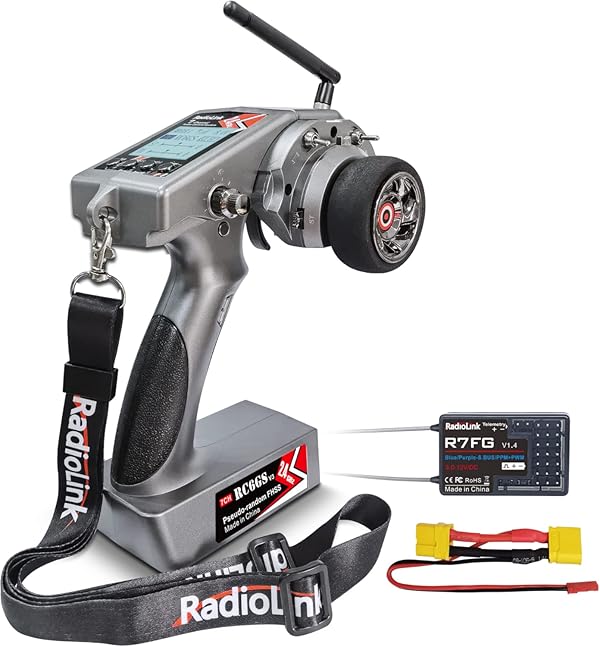 Radiolink RC6GS V3 7 Channels RC Transmitter and R7FG Gyro Receiver, 2 ...