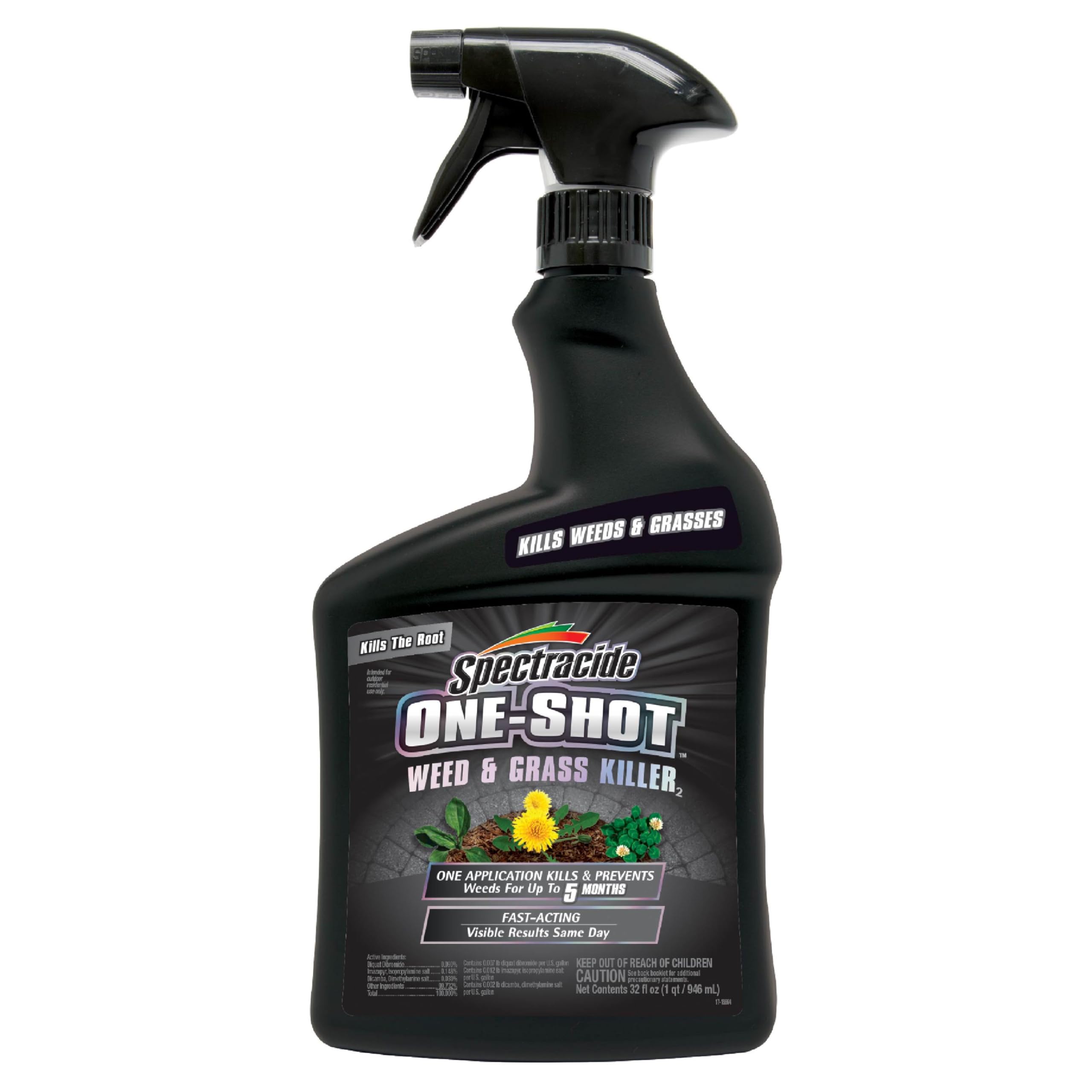 Amazon.com : Spectracide One-Shot Weed & Grass Killer, 32 Ounce, Ready ...