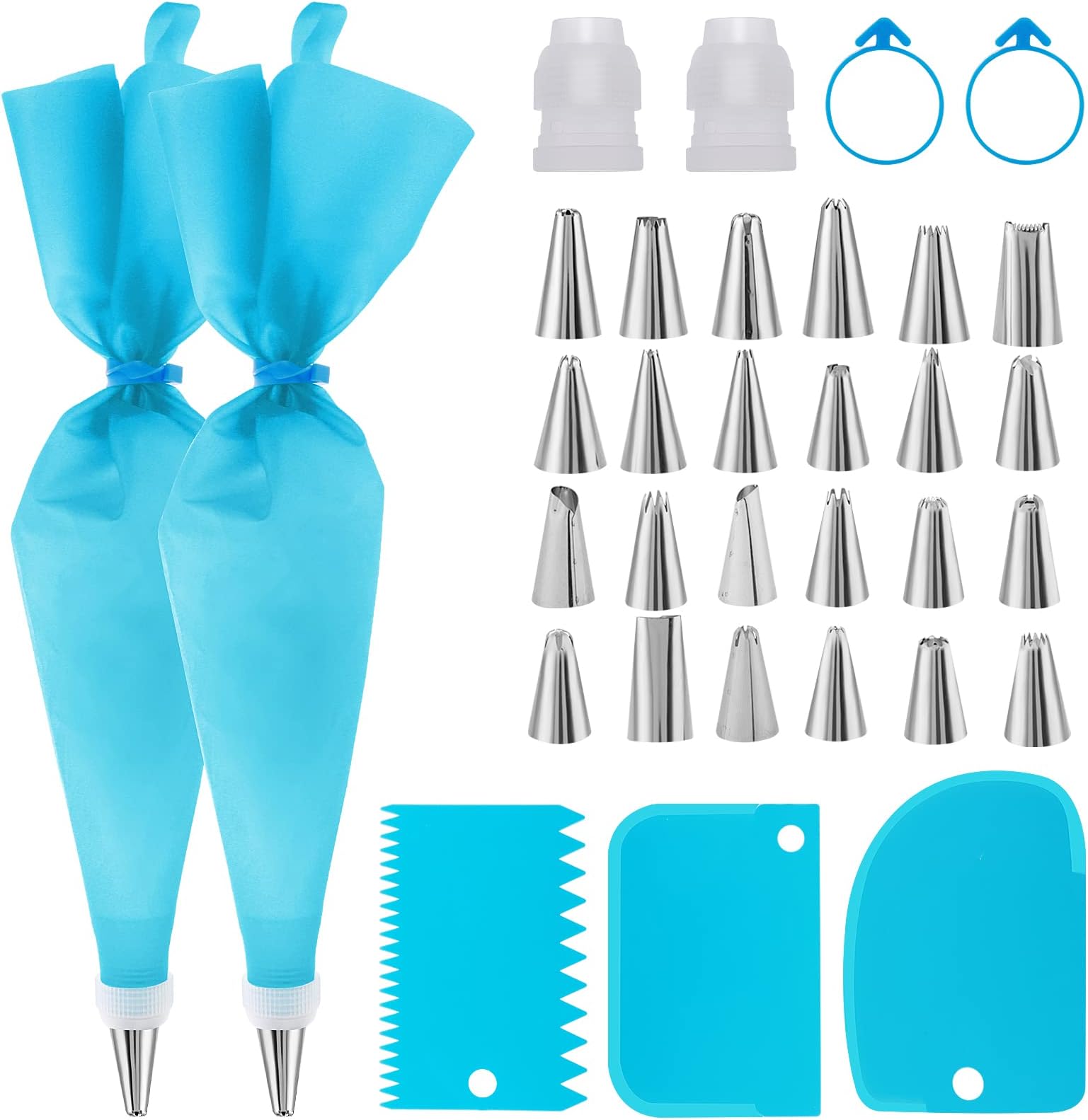 Premier Housewares 9101900 Cake & Cookie Icing Set, Stainless Steel ...