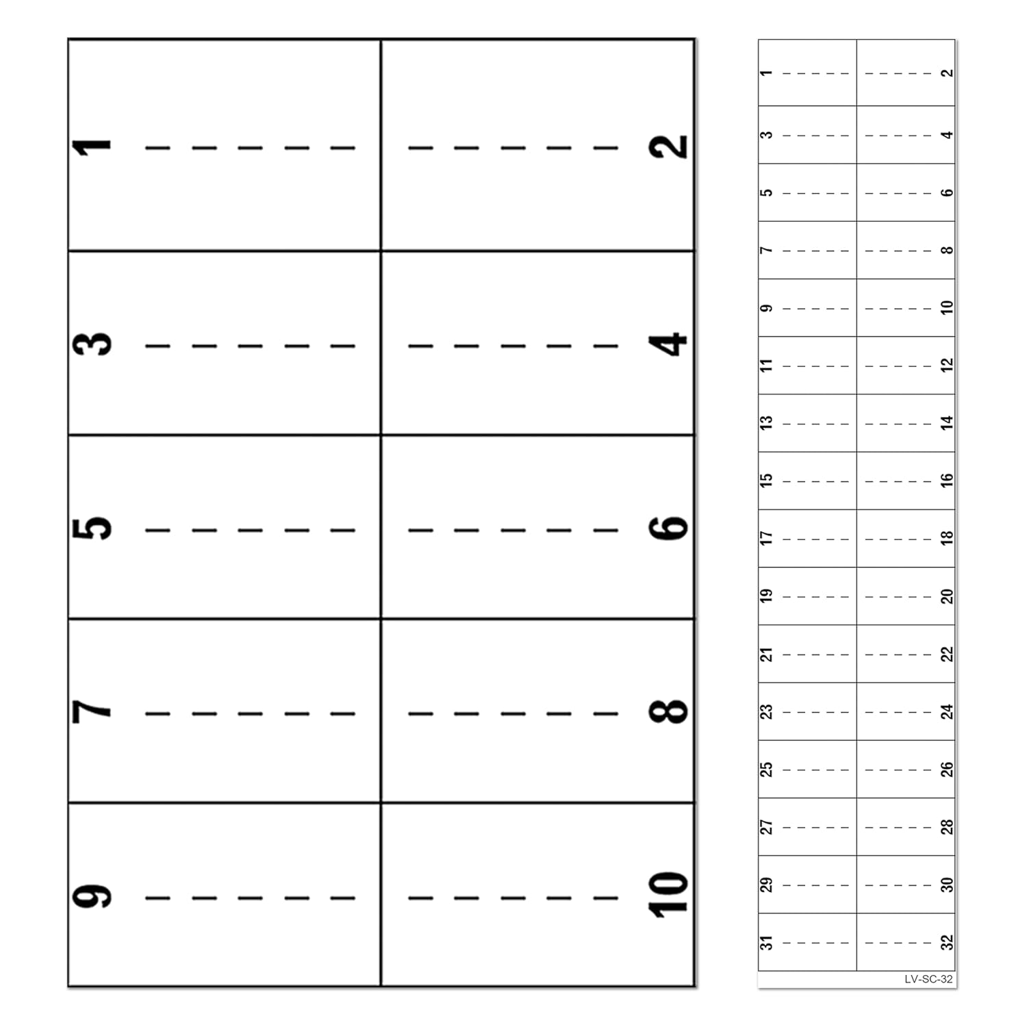 Amazon.com: Littversions 32 Circuits 2 Pack Vinyl Replacement for ...