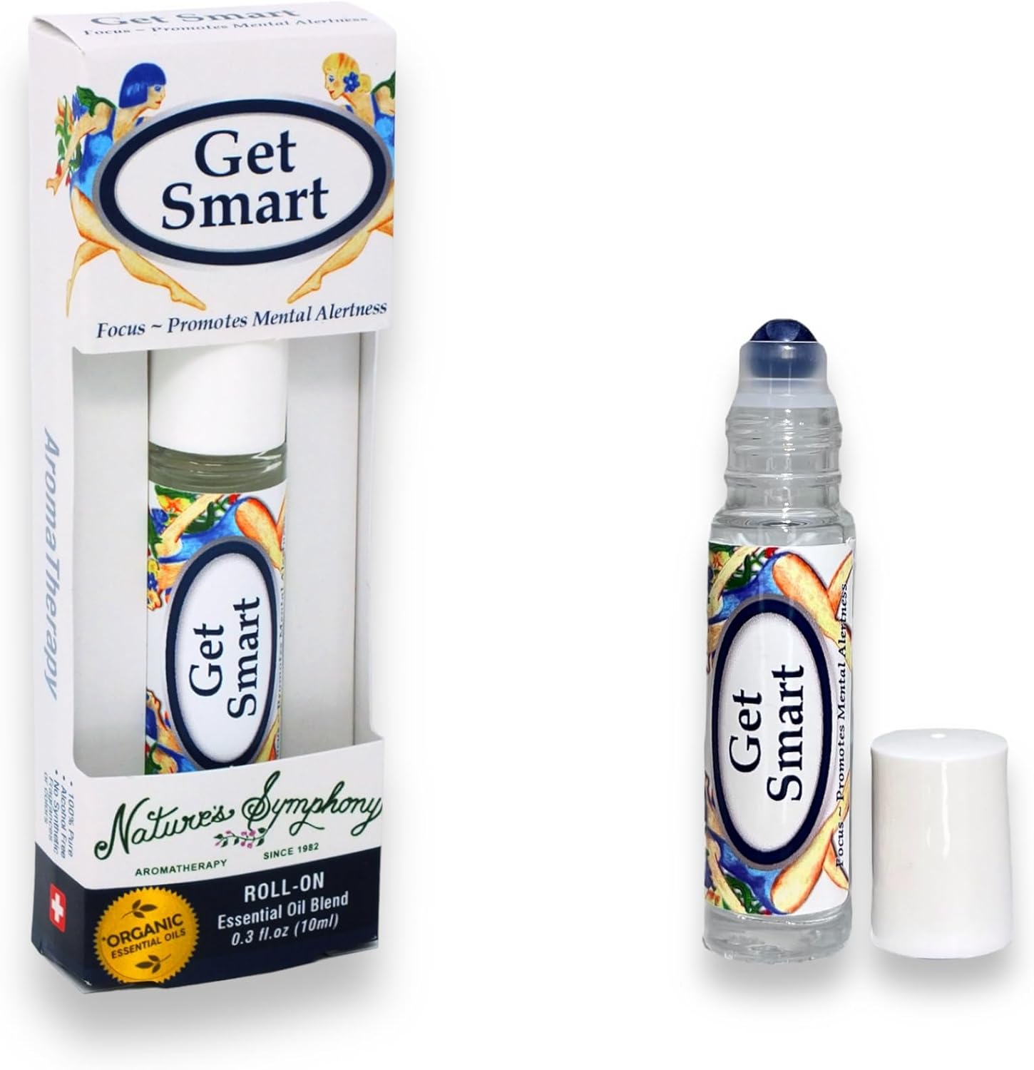 Amazon.com: Get Smart Organic Aromatherapy Essential Oils Roll-On ...