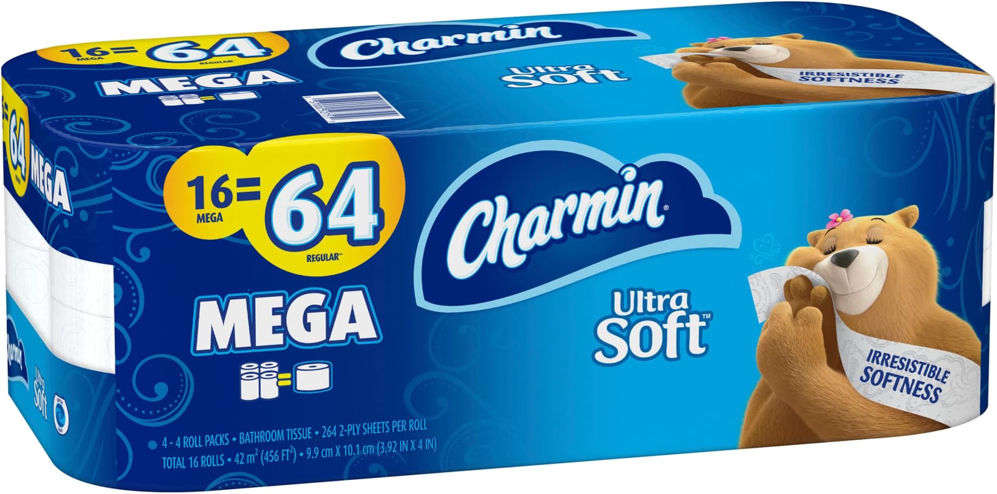 Amazon.com : Charmin Ultra Soft Toilet Paper, 9 Mega Rolls Bath Tissue ...