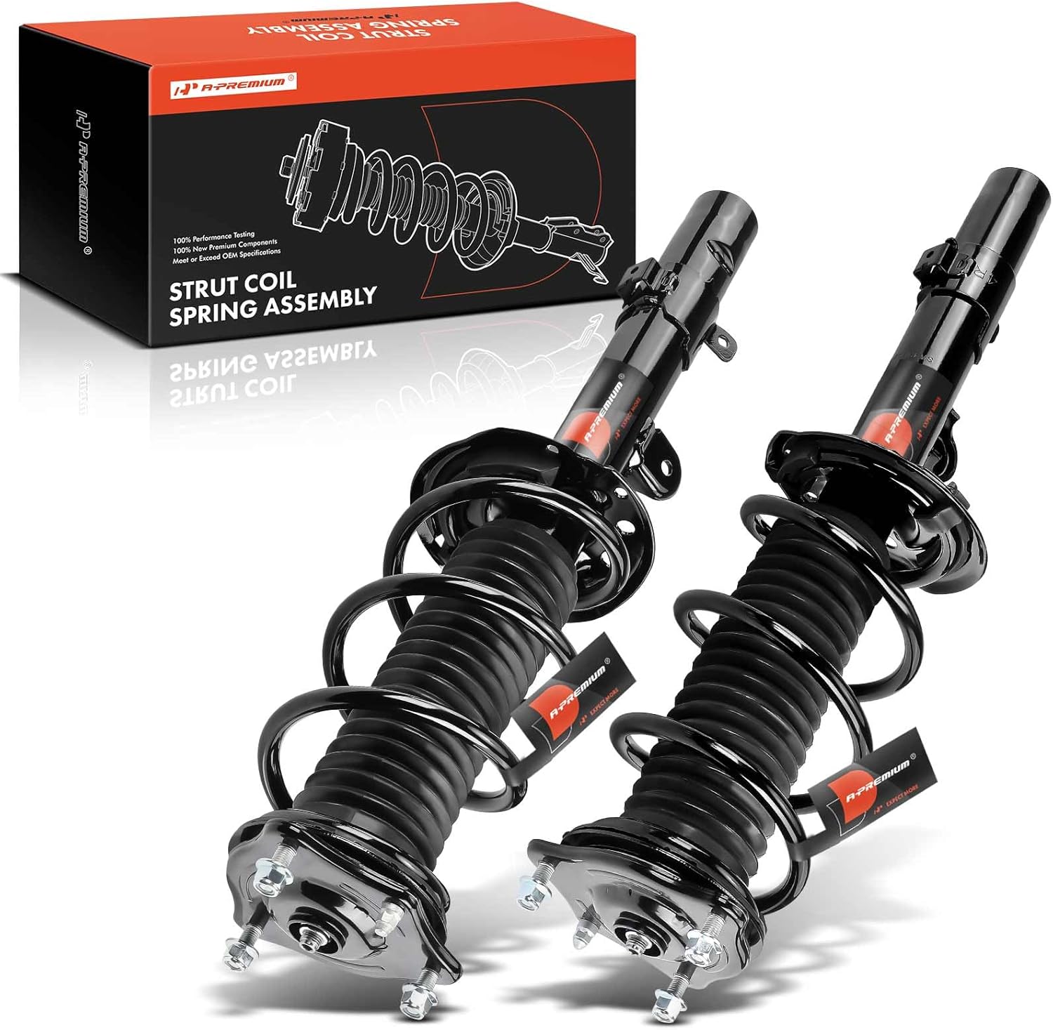 Amazon.com: A-Premium Front Pair (2) Complete Strut & Coil Spring ...