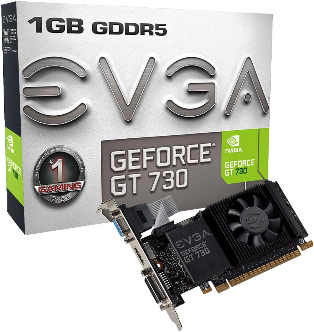 Amazon.com: EVGA GeForce GT 730 1GB GDDR5 Low Profile, Single Slot ...