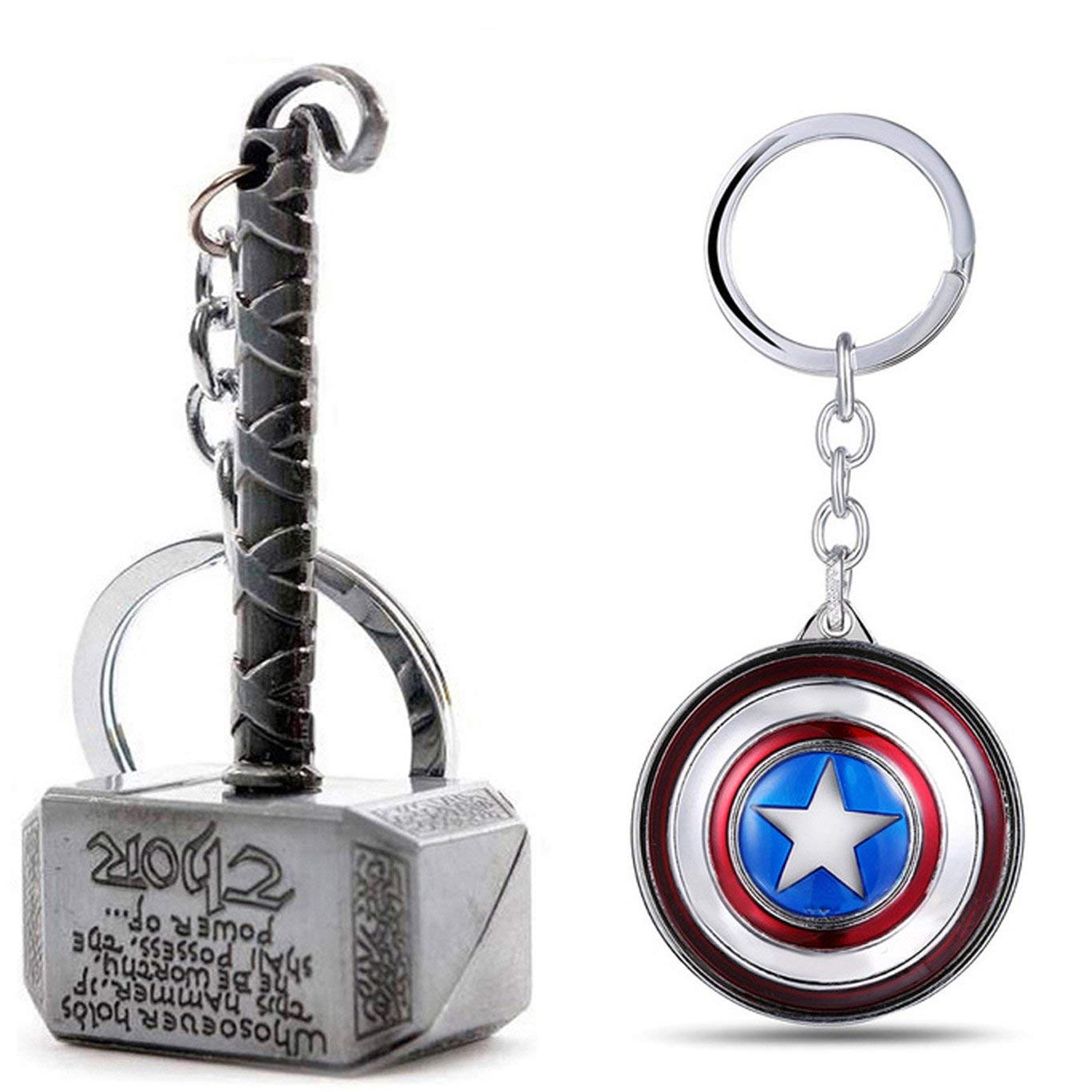 ZYZTA Combo of Marvel Avengers Superhero Design silver Thor Hammer and ...