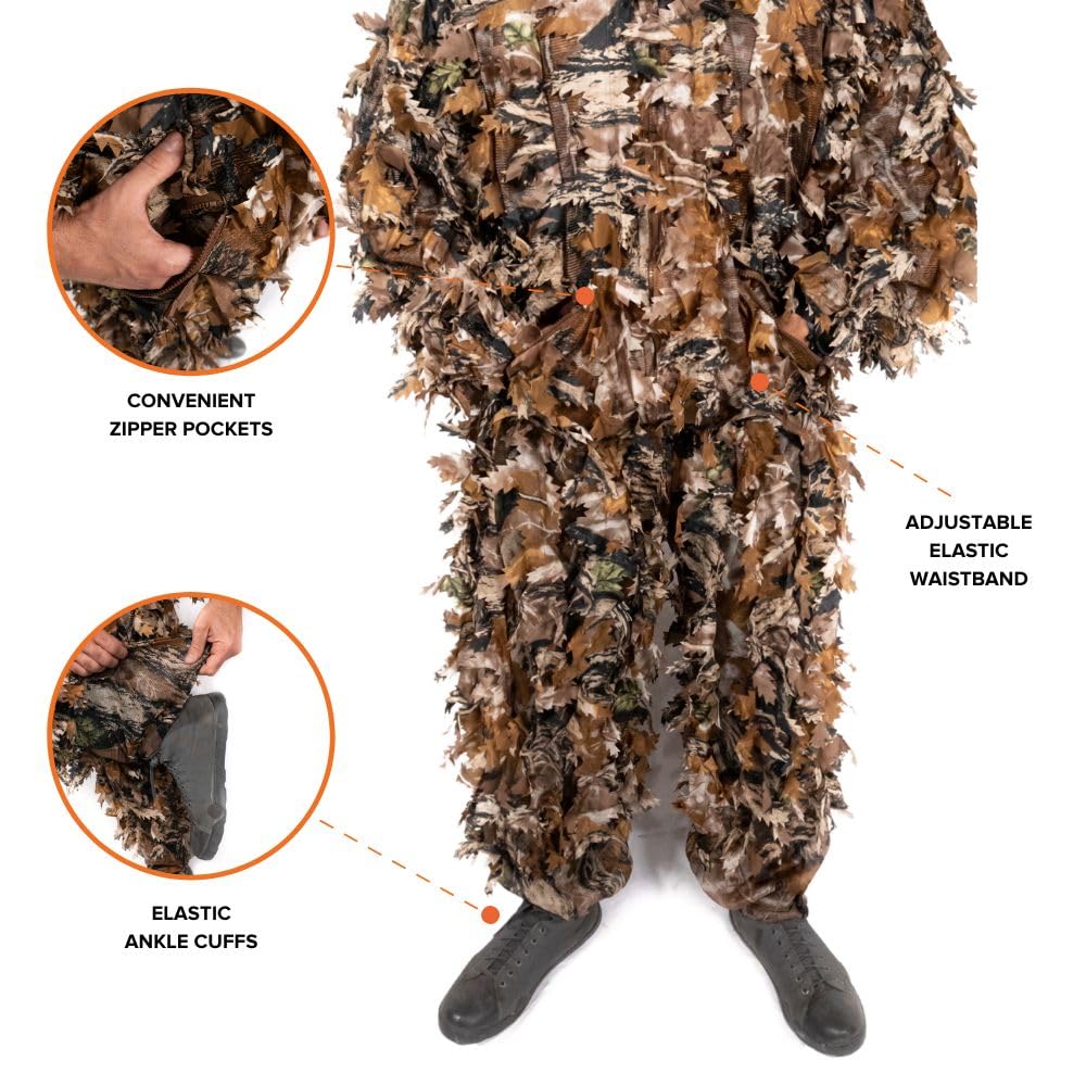 Snapklik.com : Arcturus 3D Ghillie Leaf Suit: Lightweight, Breathable ...